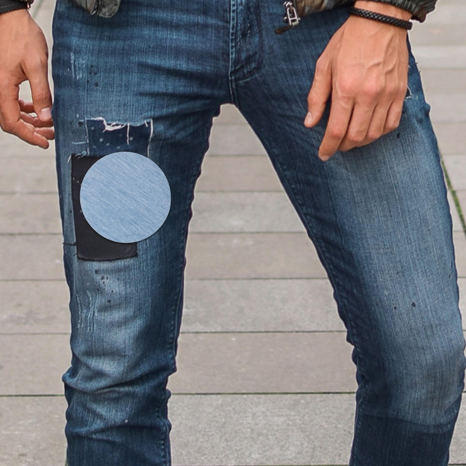 ifundom Ifundom Denim Patches for Clothes Repair Sew On Iron On DIY Activities 30pcs - Walmart.com