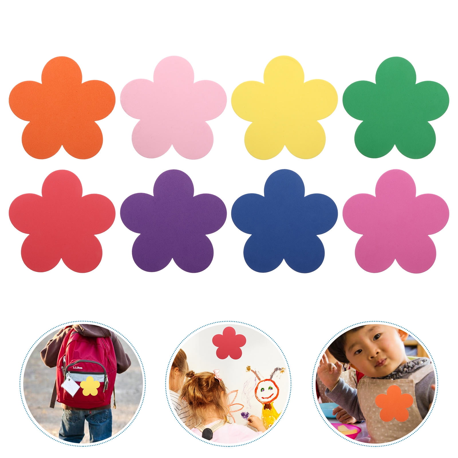 ifundom Reward Flower Stickers EVA Assorted Colors for Classroom, Party ...