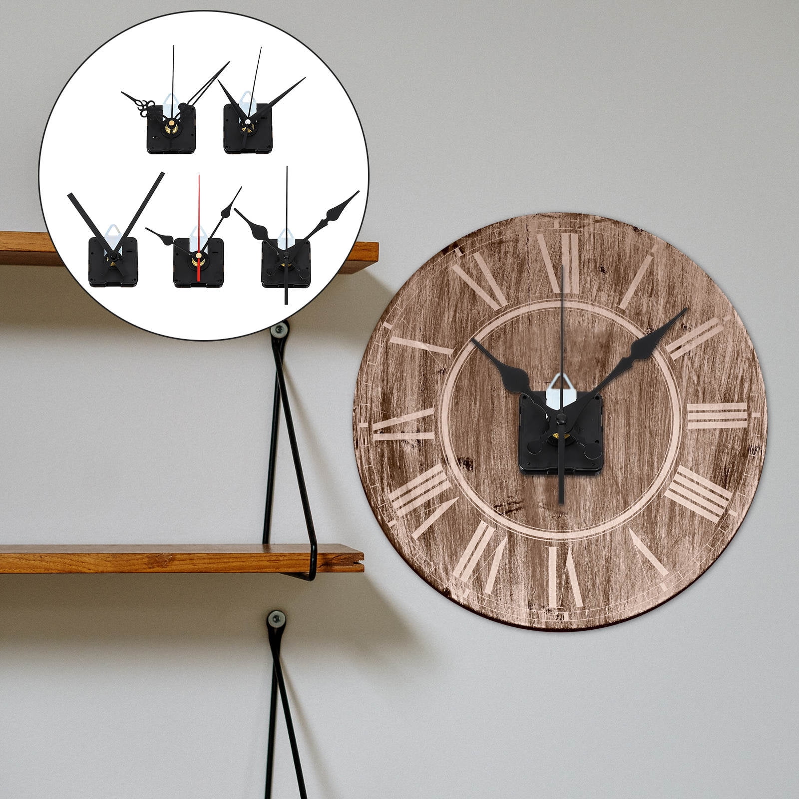 ifundom 4 Sets Black Clock Movement Kit with Silent High Torque ...