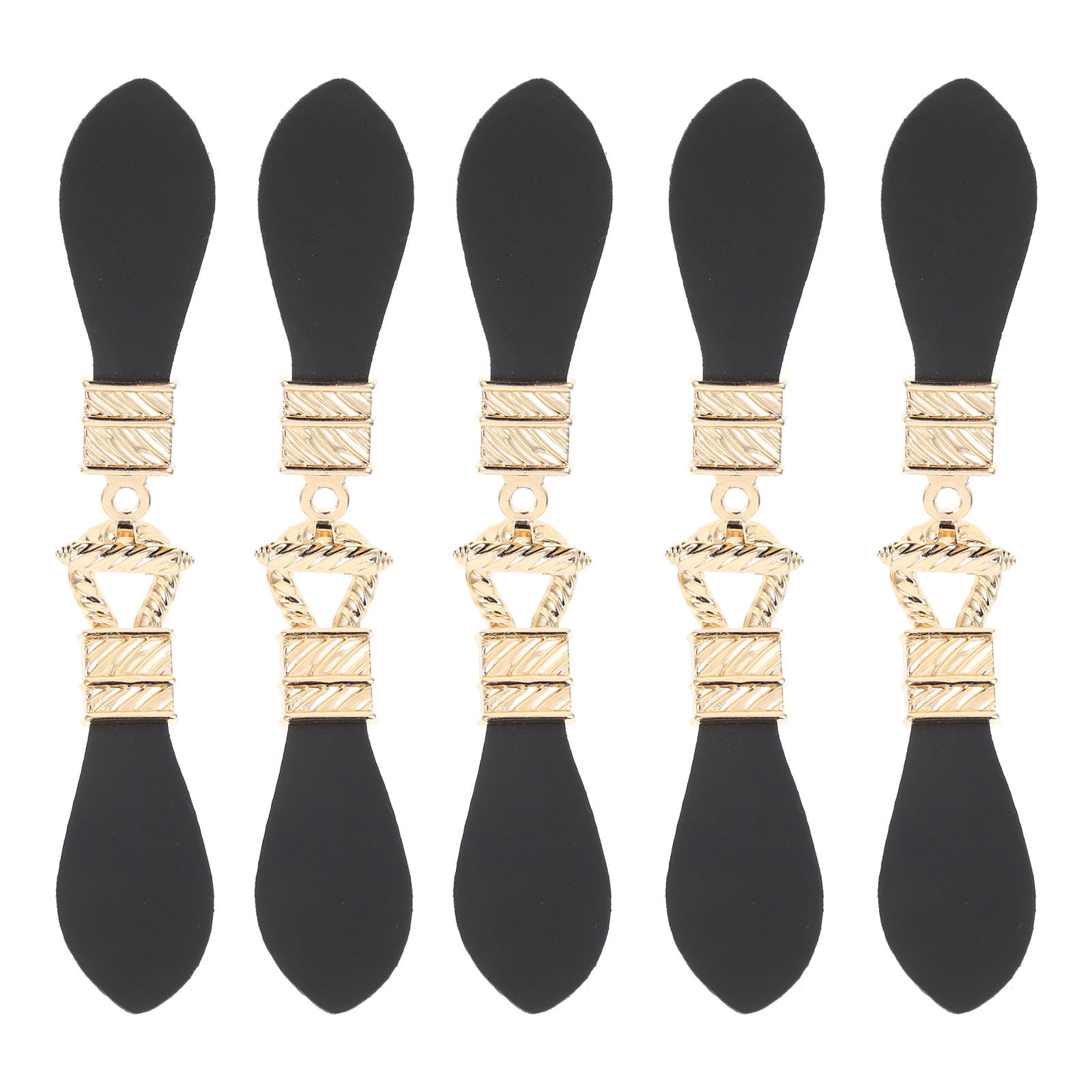 ifundom 5Pairs Black PU Sewing Buckles for Coat Replacement and ...