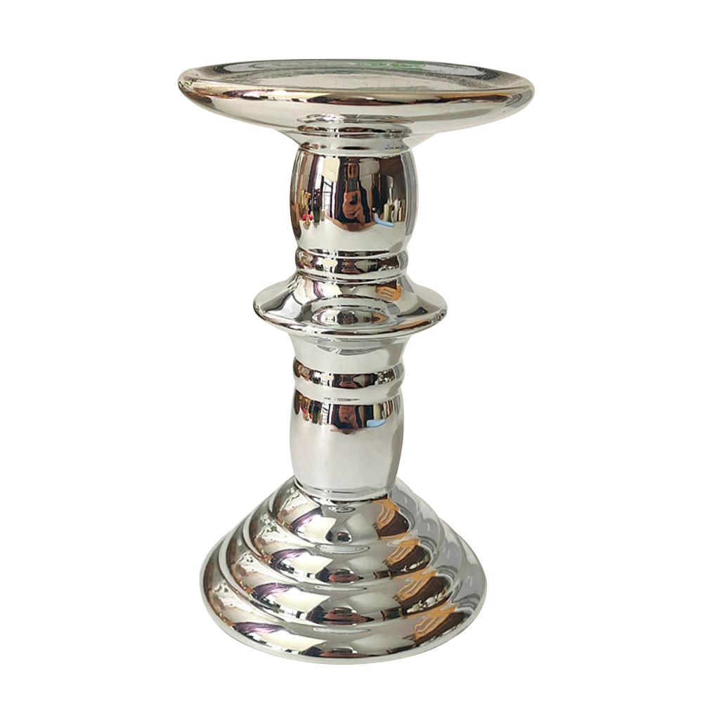 ifundom Electrosilvering Candle Holder Modern Ceramic Candlestick ...