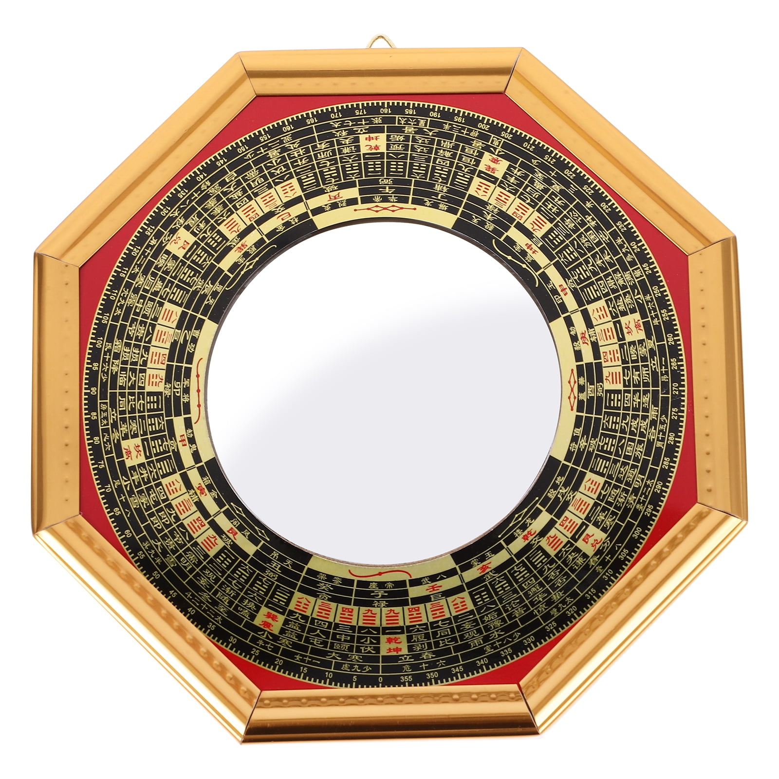 ifundom Traditional Lucky Chinese Wood Bagua Mirror Chinese Style ...