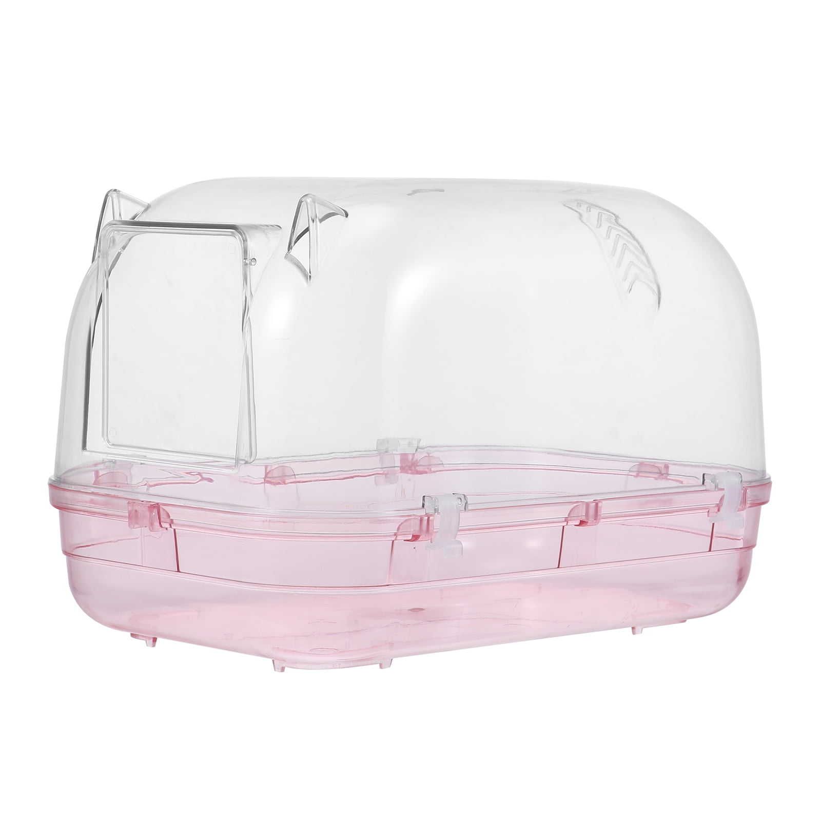 ifundom Transparent Small Pet Bath Basin for Hamsters Portable Plastic ...