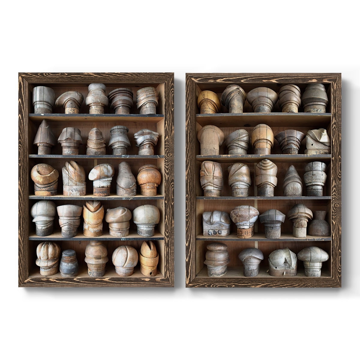 Ignatius's Hat Blocks I - Premium Framed Canvas 2 Piece Set - Ready to ...