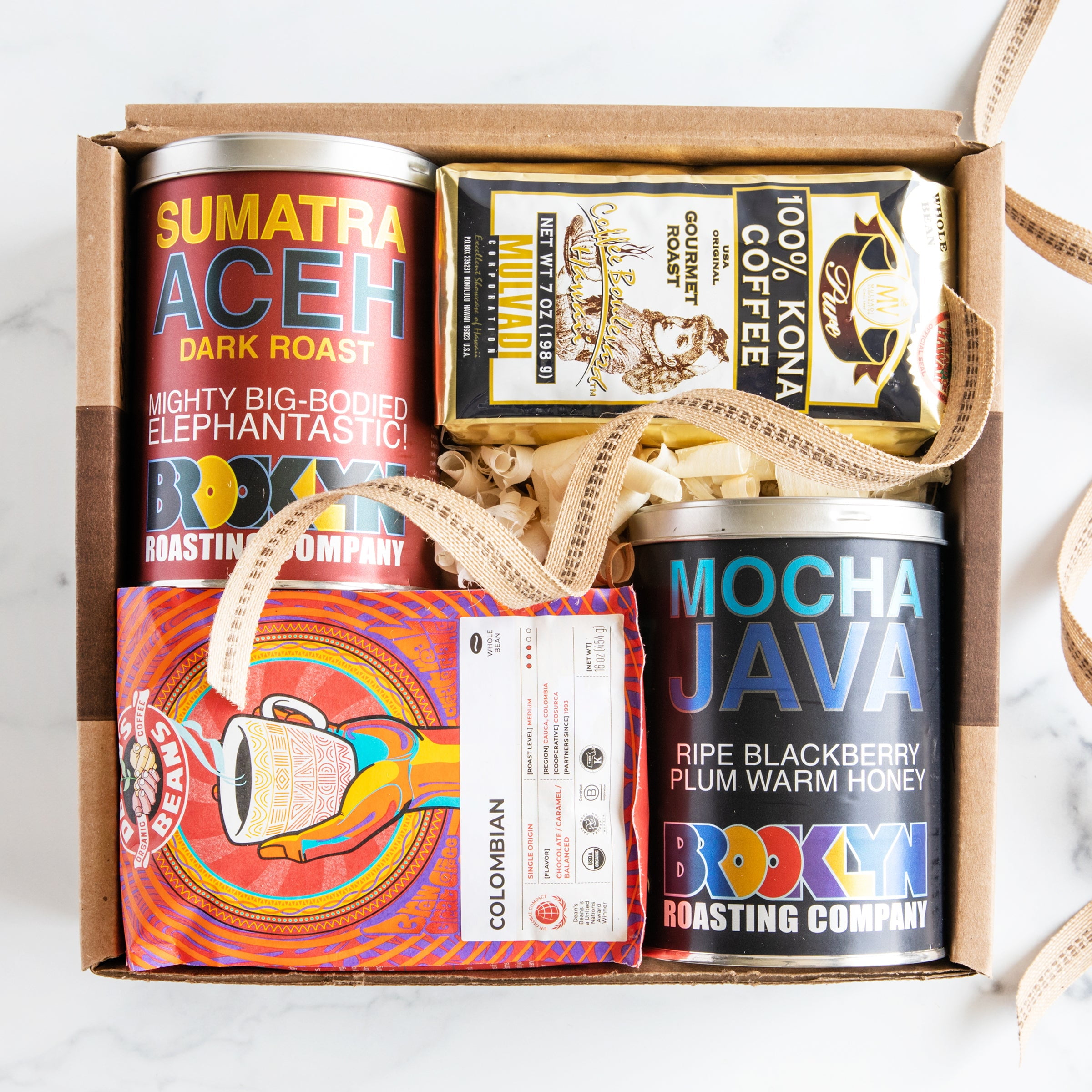 igourmet Great Coffees of the World Assortment Gift Box - Featuring Indonesian Sumatra Aceh ...