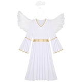 iiniim Angel Costume Women 3 Pcs Angel Dress Headband Wing Christmas ...