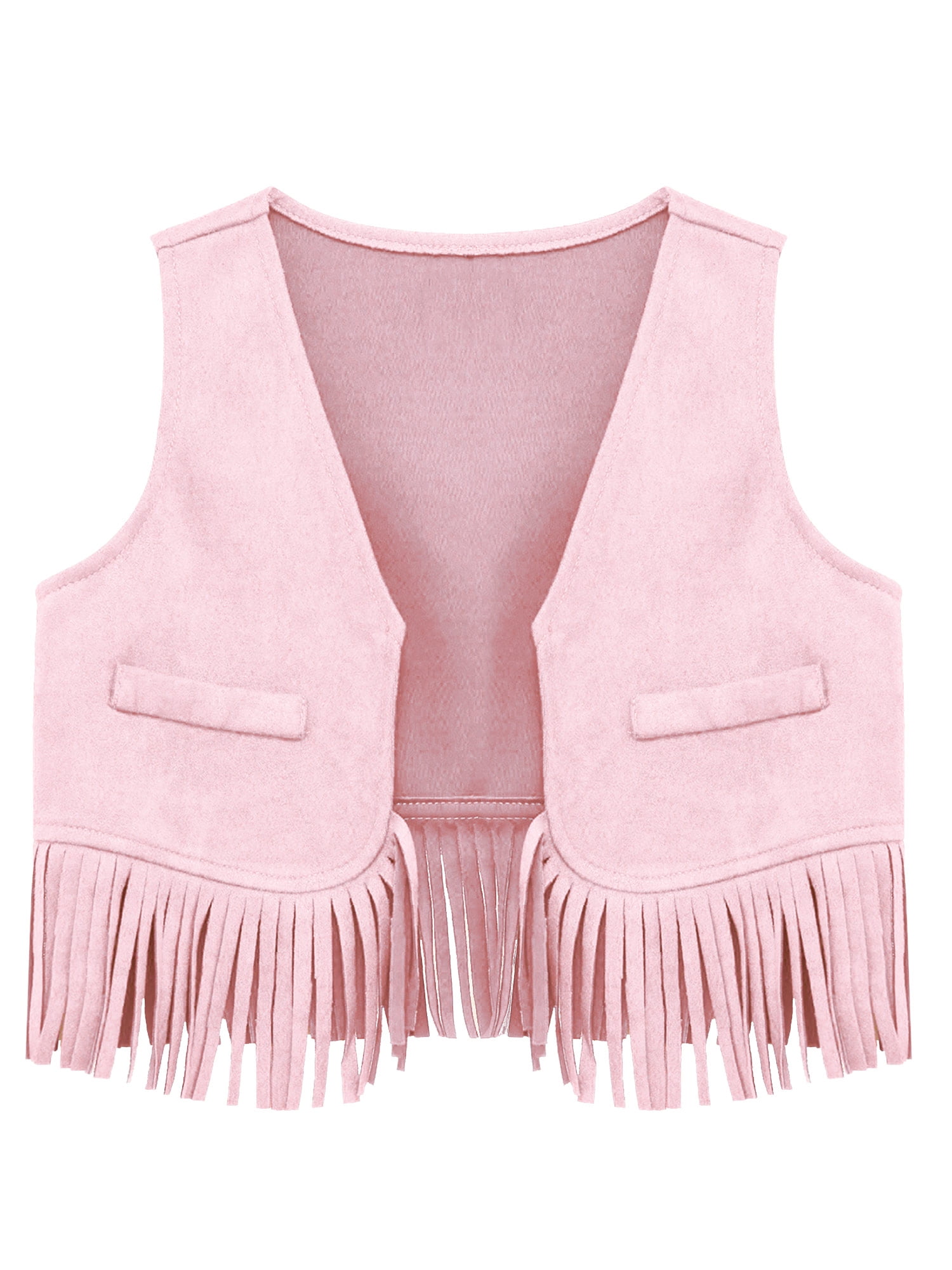 iiniim Baby Girls Faux Suede Tassel Vest Western Cowgirls Fringe ...