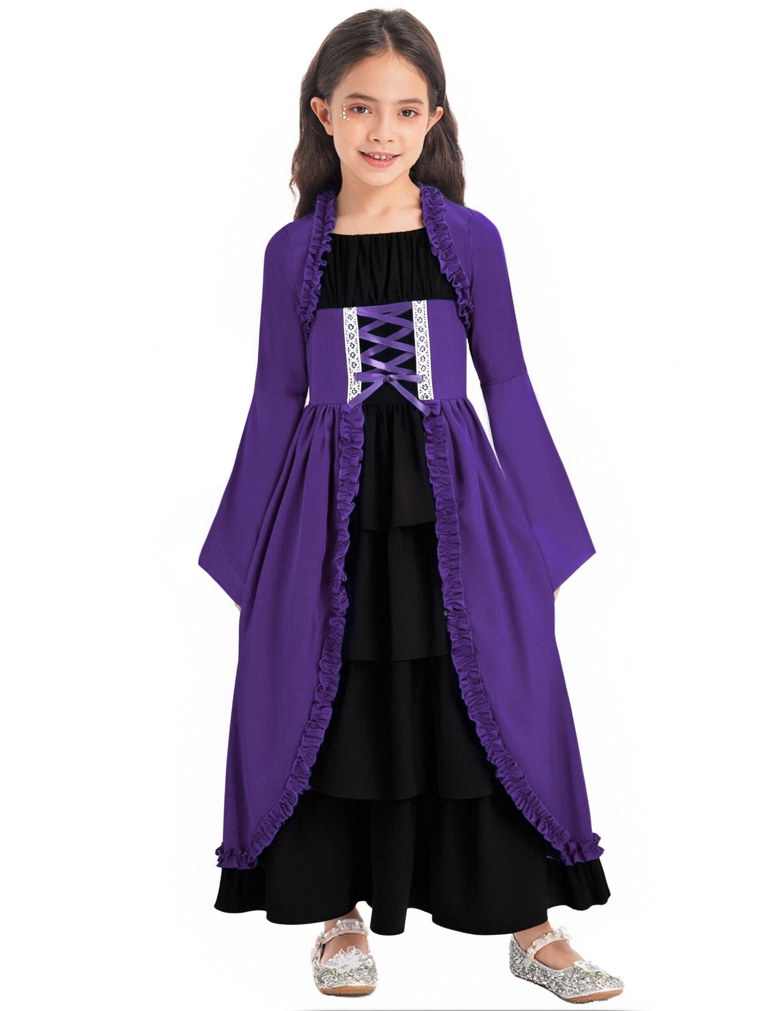 iiniim Big Girls Medieval Princess Dress Renaissance Gothic Vampire ...