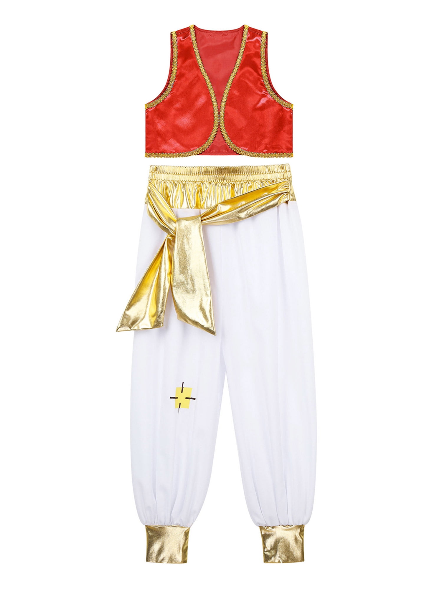 iiniim Boys Silky Waistcoat Top with Harem Dance Pants for Arabian ...