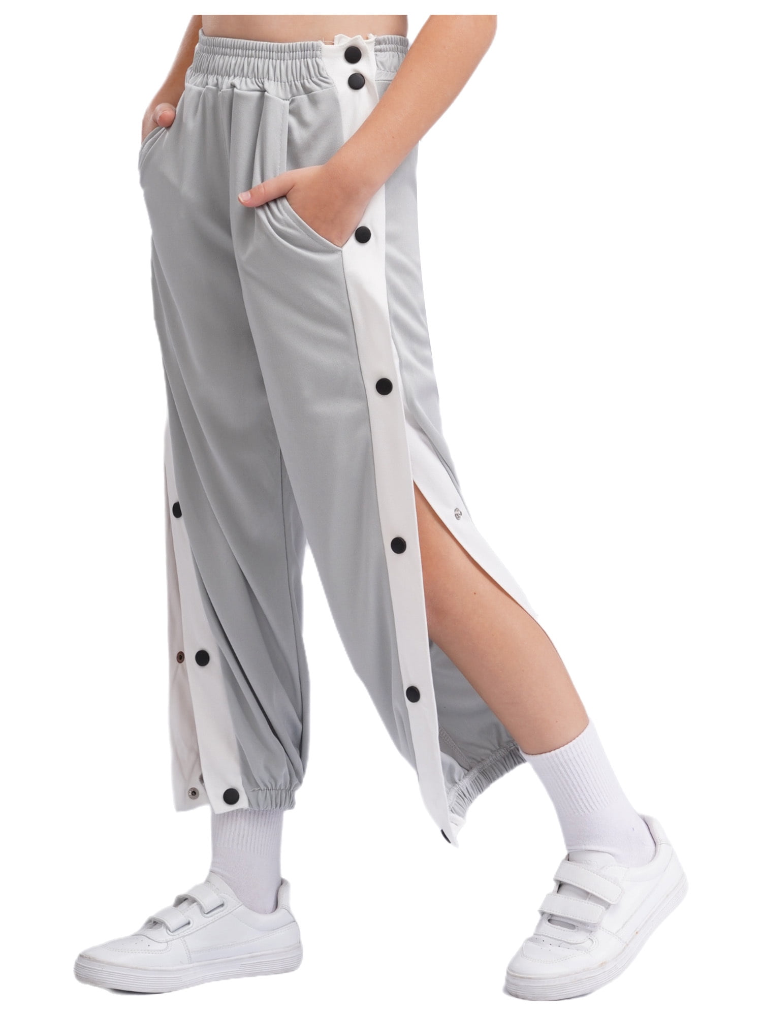 iiniim Boys Tear Away Basketball Pants High Side Split Casual ...