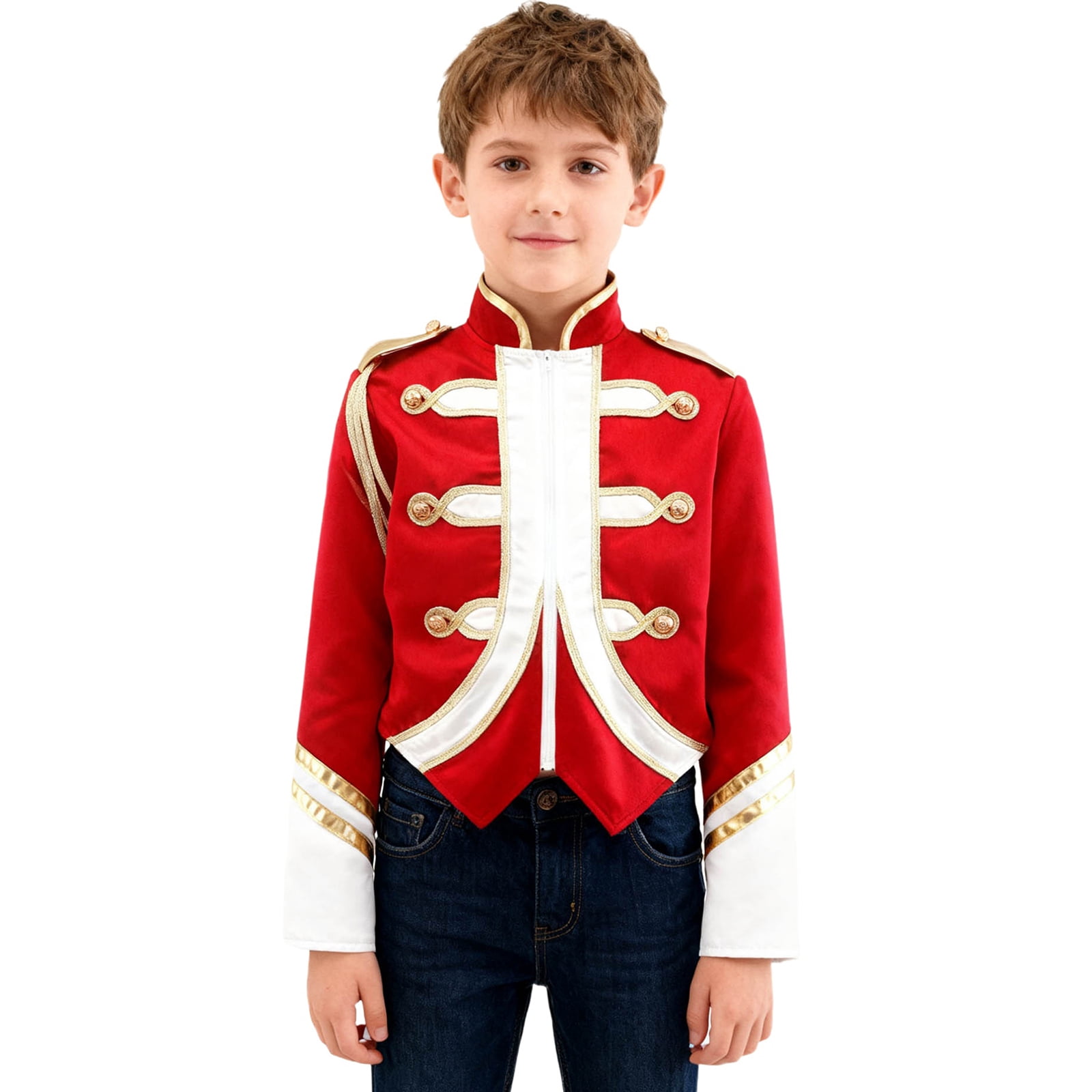 iiniim Boys Trumpet Honor Guard Team Uniform Long Sleeve Marching Band ...