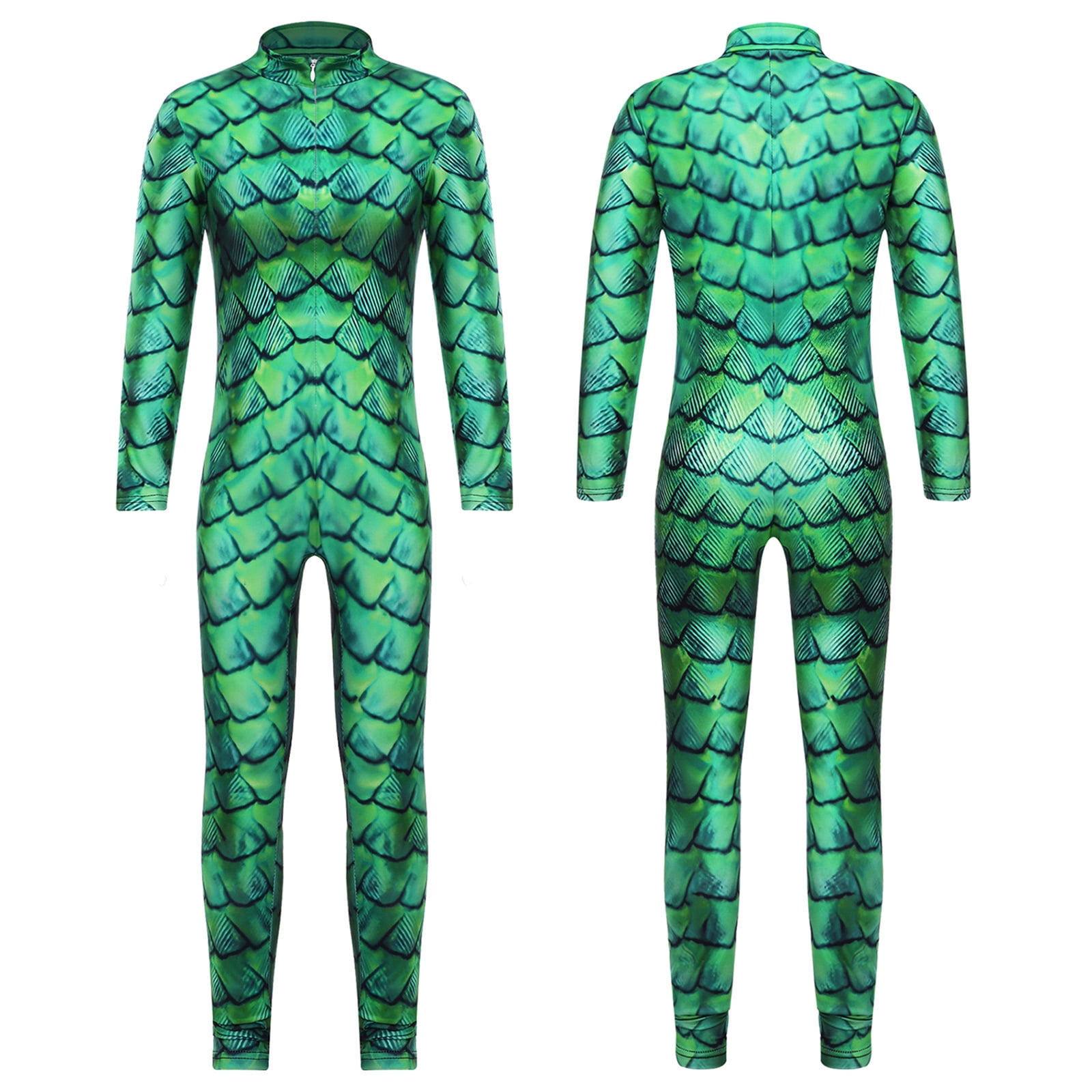 iiniim Child Girls 3D Mermaid Princess Mock Full Body Length Unitard ...
