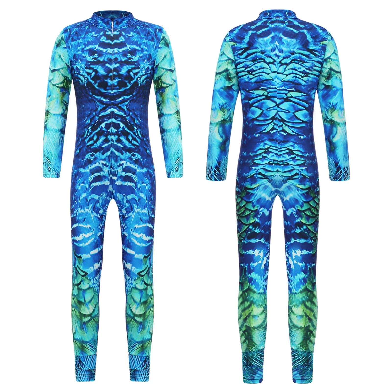 iiniim Child Girls 3D Mermaid Princess Mock Full Body Length Unitard ...