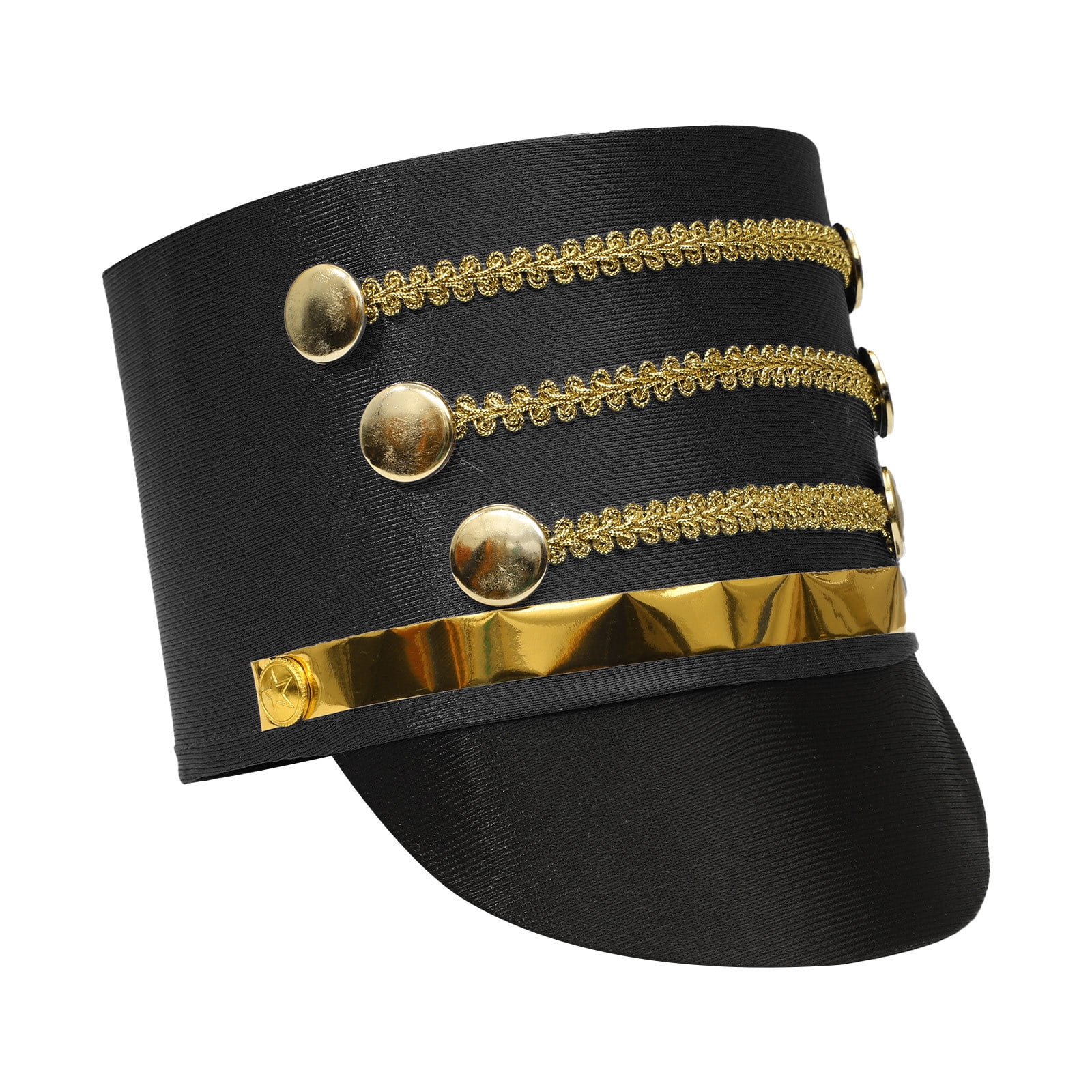 iiniim Deluxe Ringmaster Top Hat Conductor Hat Band Major Hat Orchestra ...