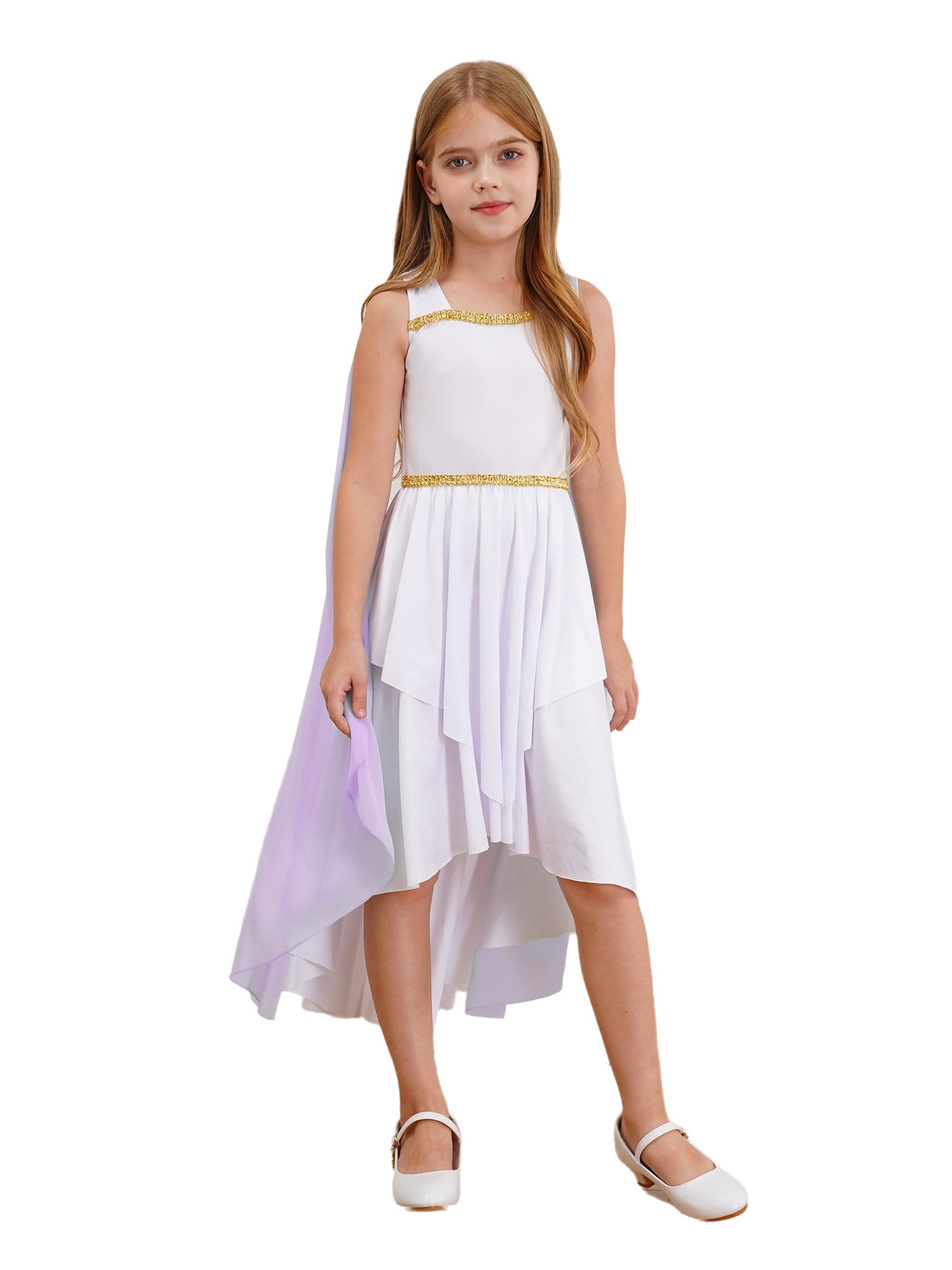 iiniim Girls Ancient Greek Toga Dress for Kids Halloween Athena ...