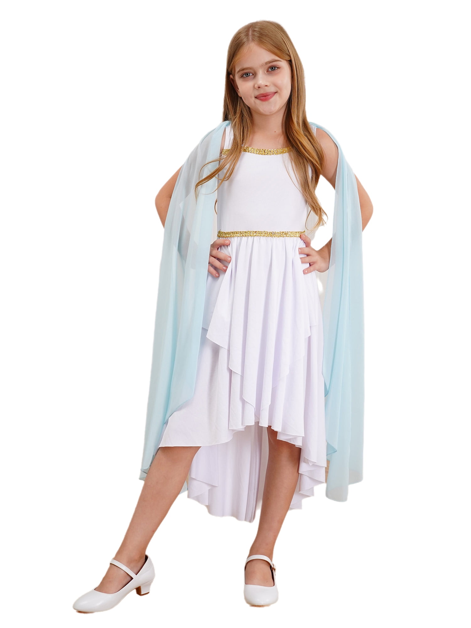 iiniim Girls Ancient Greek Toga Dress for Kids Halloween Athena ...