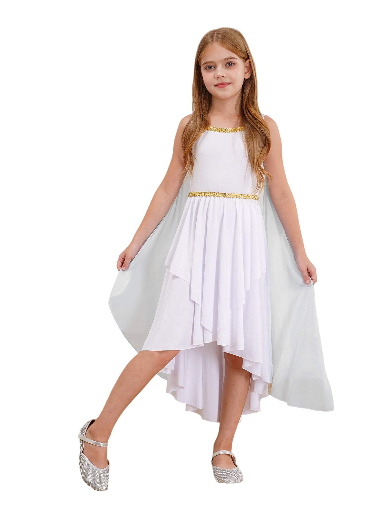 iiniim Girls Ancient Greek Toga Dress for Kids Halloween Athena ...