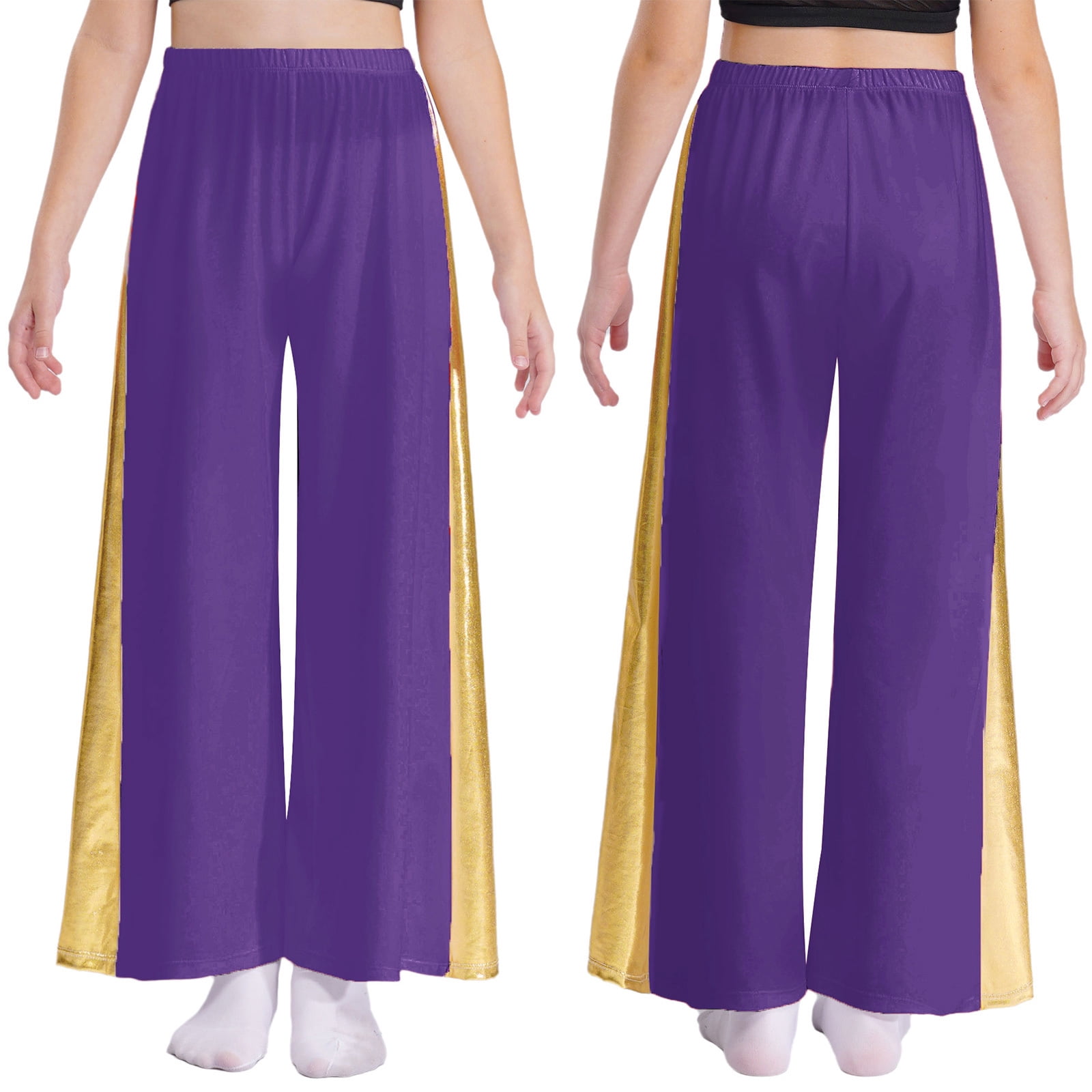 iiniim Girls Church Choir Pants for Lyrical Liturgical Dance Elastic ...