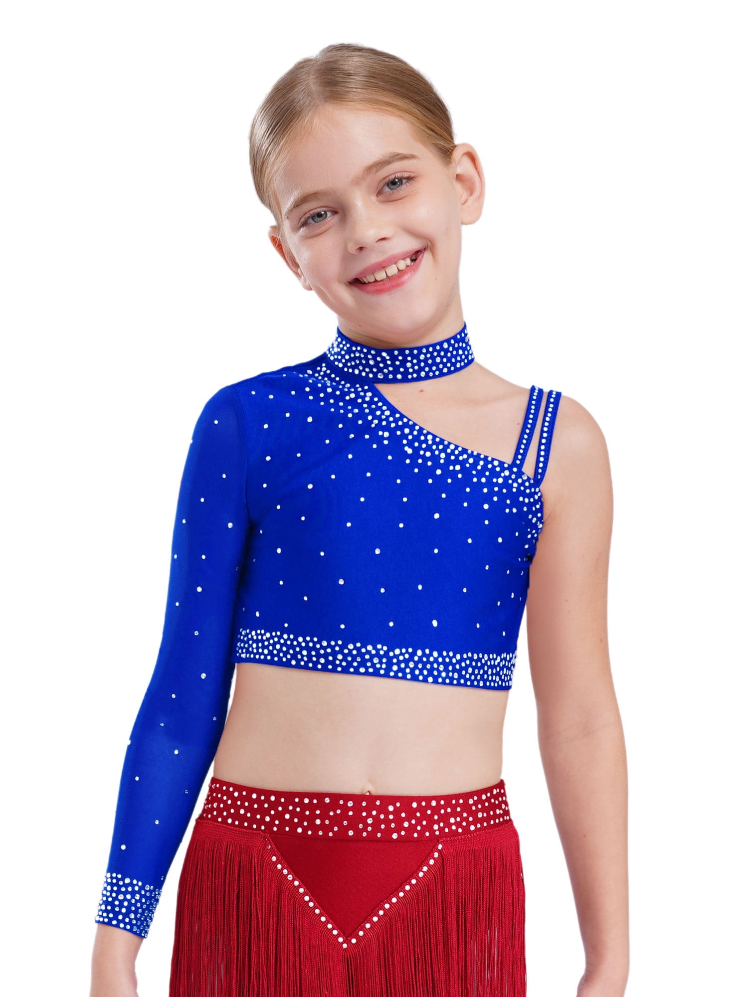 iiniim Girls Jazz Hip Hop Dance Crop Tops Athletic Cami Shirt Sports ...