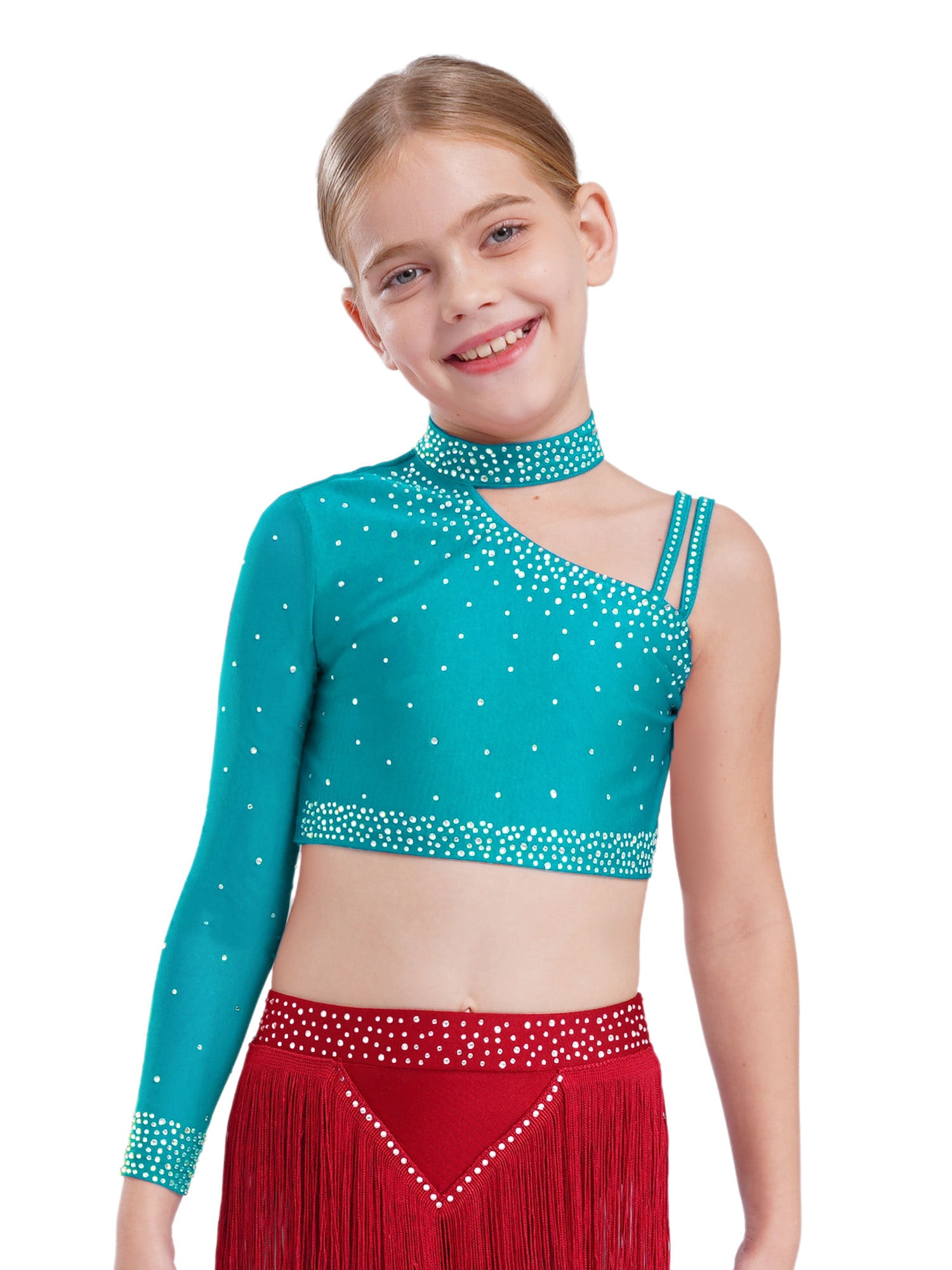 iiniim Girls Jazz Hip Hop Dance Crop Tops Athletic Cami Shirt Sports ...