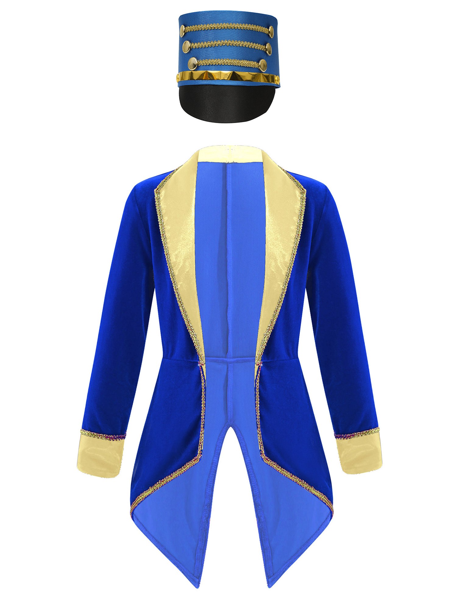 iiniim Girls Ringmaster Costume Circus Showman Cosplay Outfits Long ...