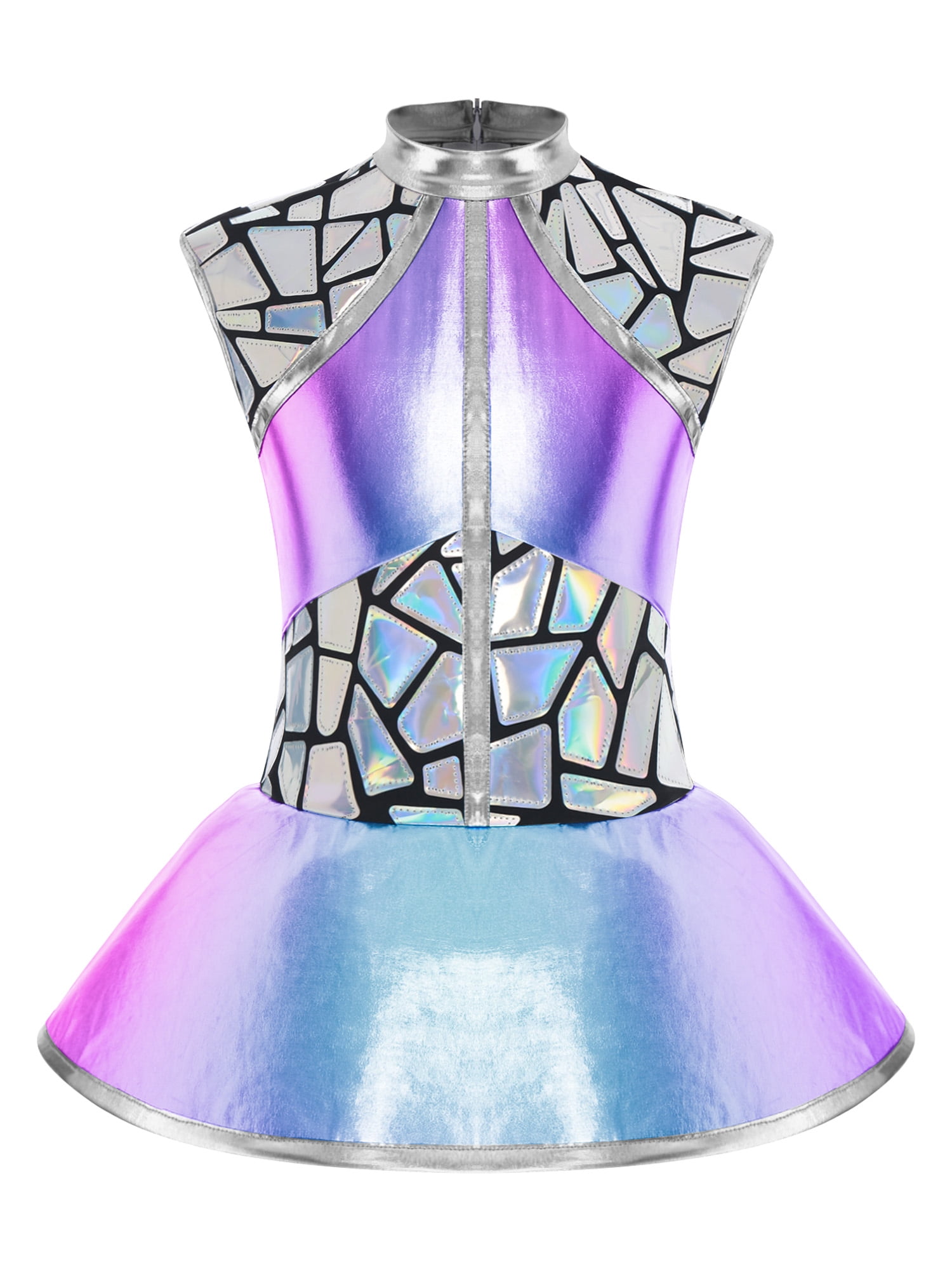 iiniim Girls Shiny Alien Outerspace Halloween Cosplay Costume Future ...