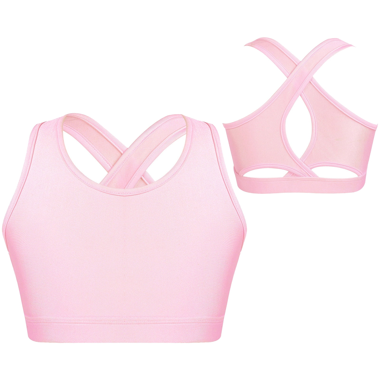 iiniim Girls Workout Athletic Sports Bras Criss Cross Yoga Ballet Dance ...