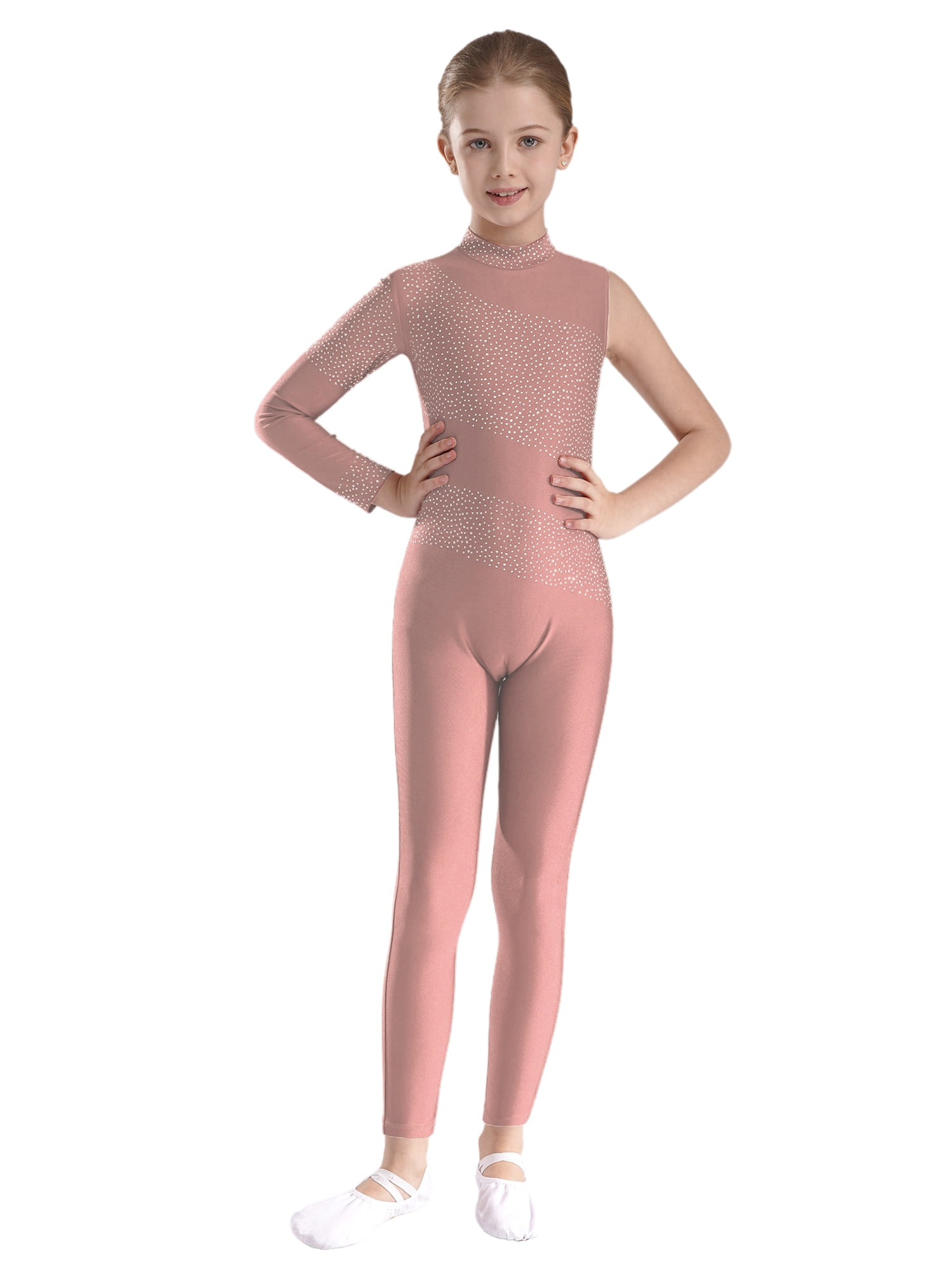 Iiniim Gymnastics Leotards For Girls Rhinestone Sparkle Full Body Dance