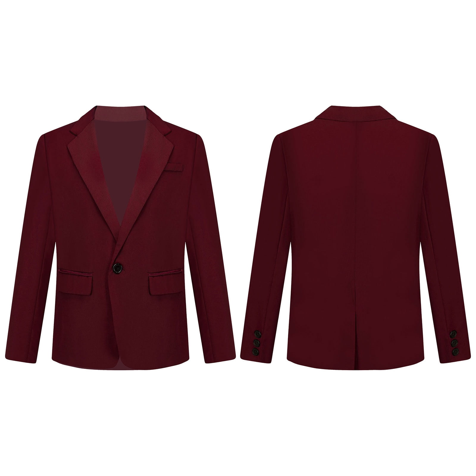 iiniim Kids Boys Gentleman Suit Long Sleeve Blazer Notch Lapel One ...