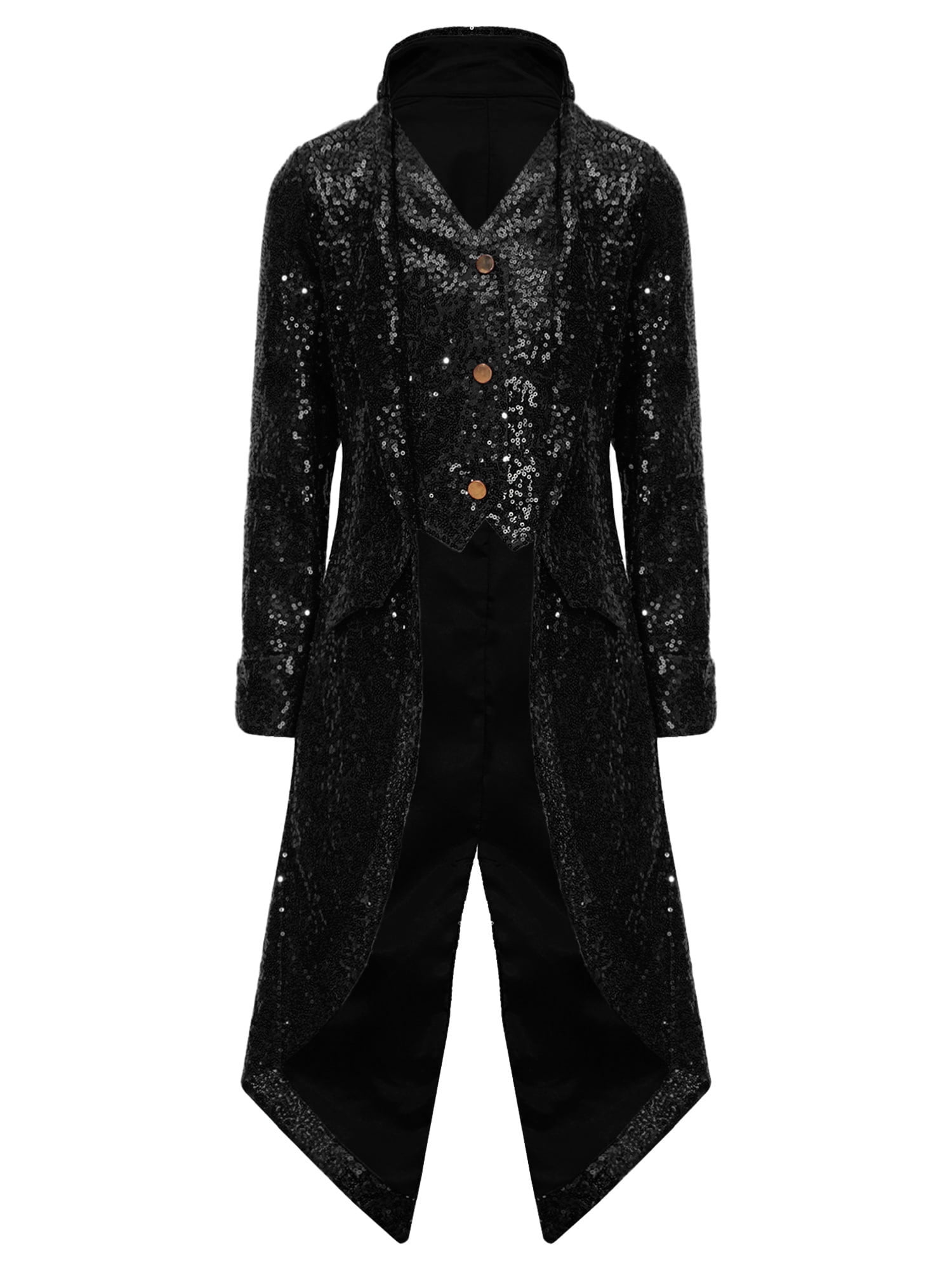 iiniim Kids Boys Sequins Tailcoat Medieval Vampire Formal Dresscoat ...