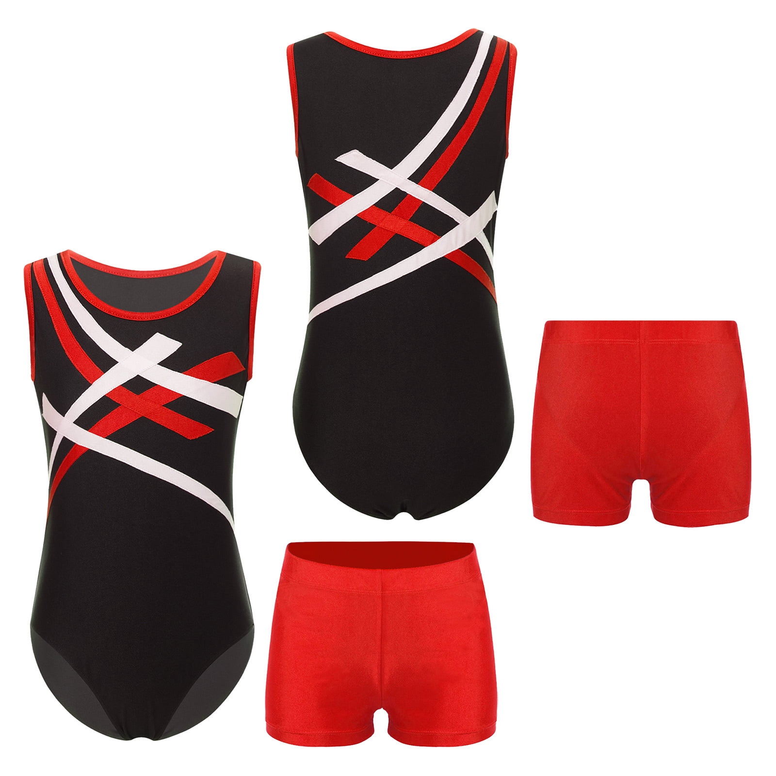 iiniim Kids Girl Boy Dance Leotard Sleeveless Unitard Biketard Bodysuit ...
