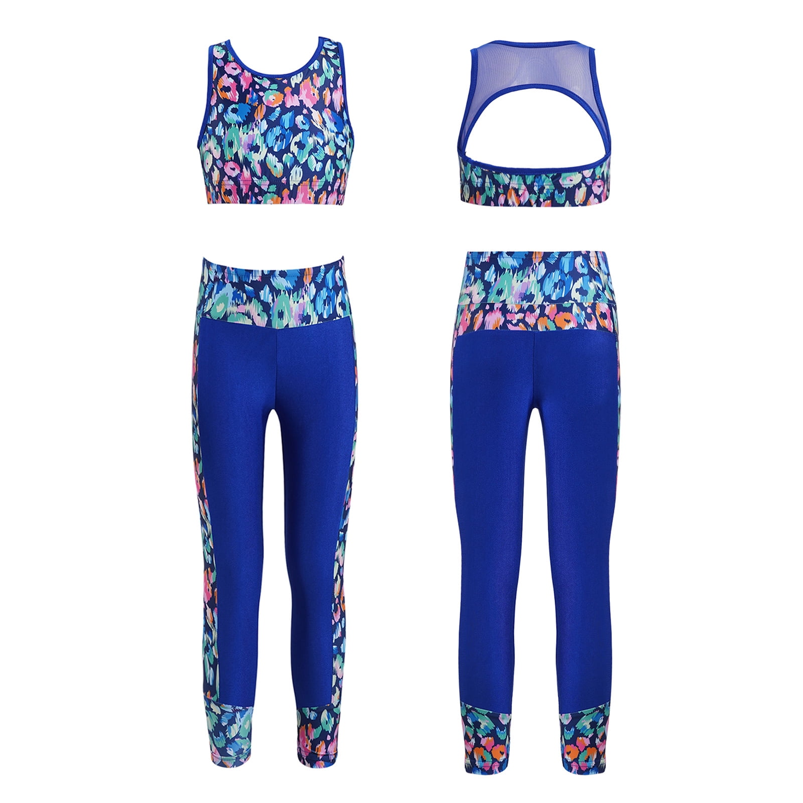 iiniim Girls Active Set Clothes: Athletic Tracksuits, Sports Bra Crop ...