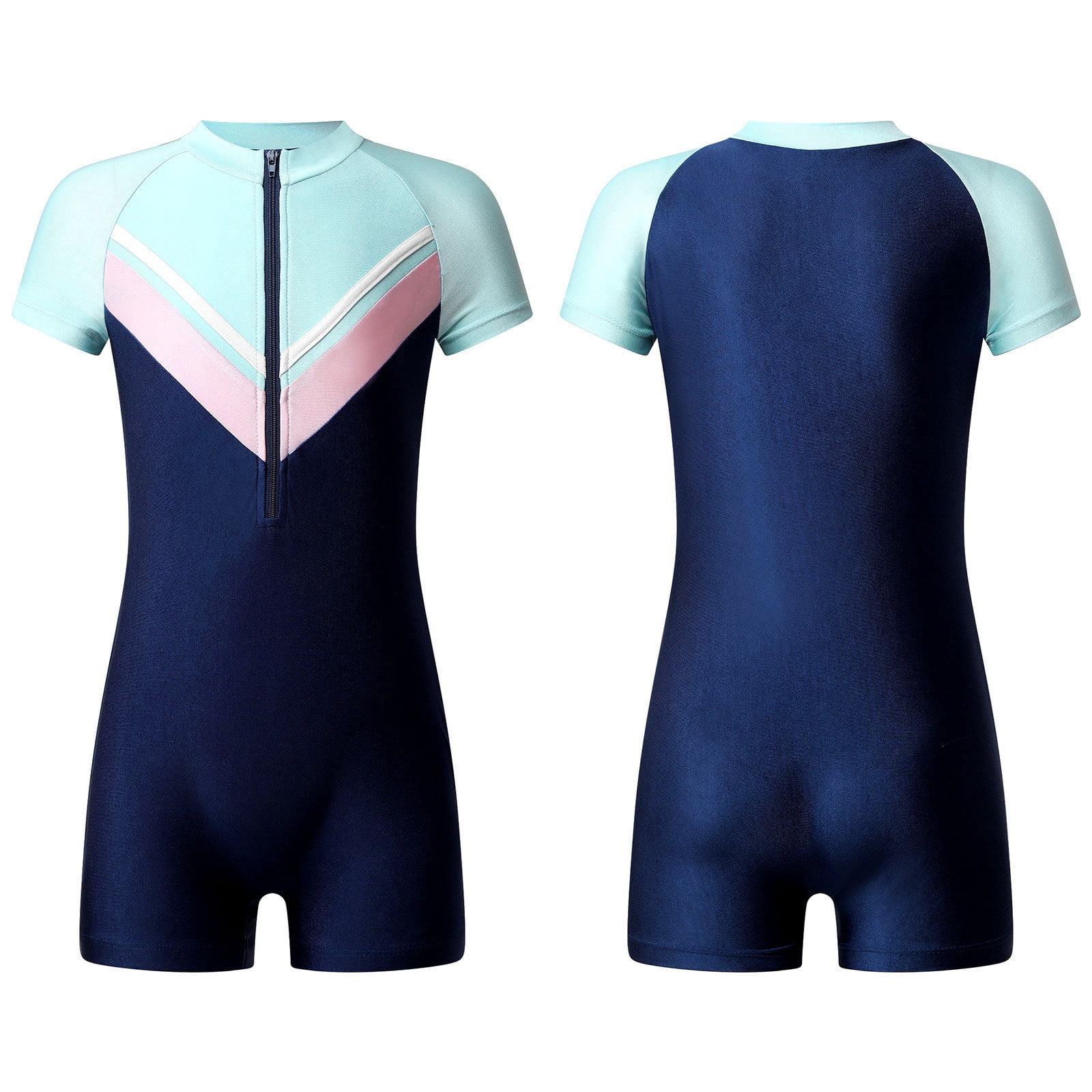 iiniim Kids Girls Boys Boyleg Rash Guard Sport Short Wetsuit One-piece ...