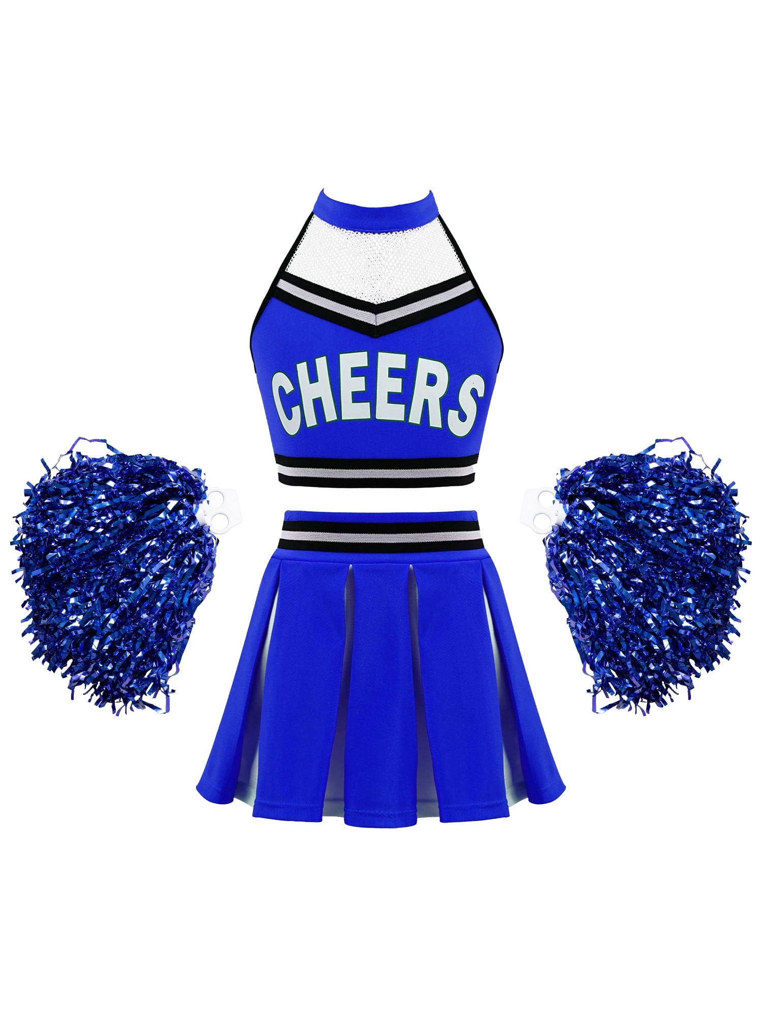 iiniim Kids Girls Cheerleading Uniform Musical Cheer Leader Party Dance ...