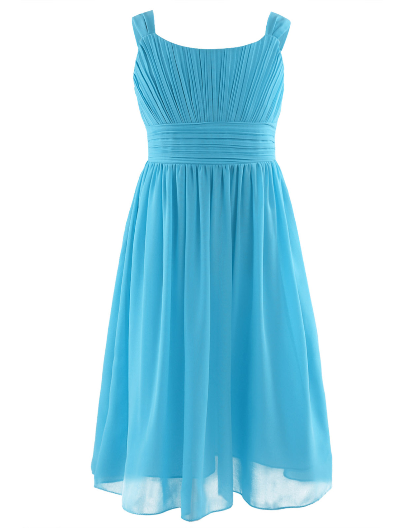iiniim Kids Girls Chiffon Sleeveless Pleated Chiffon Dress Princess ...