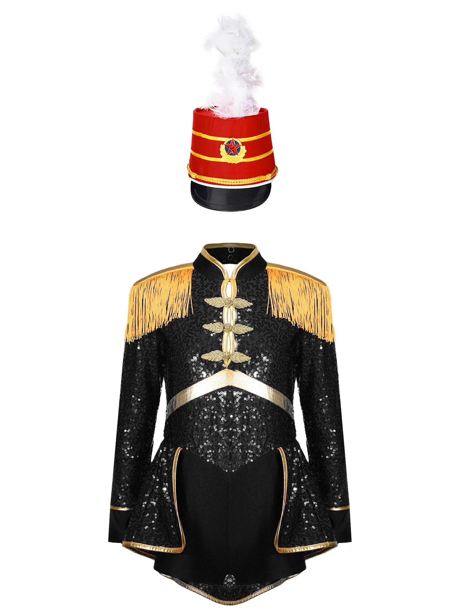 iiniim Kids Girls Circus Magician Costume Ringmaster Lion Tamer Outfits ...