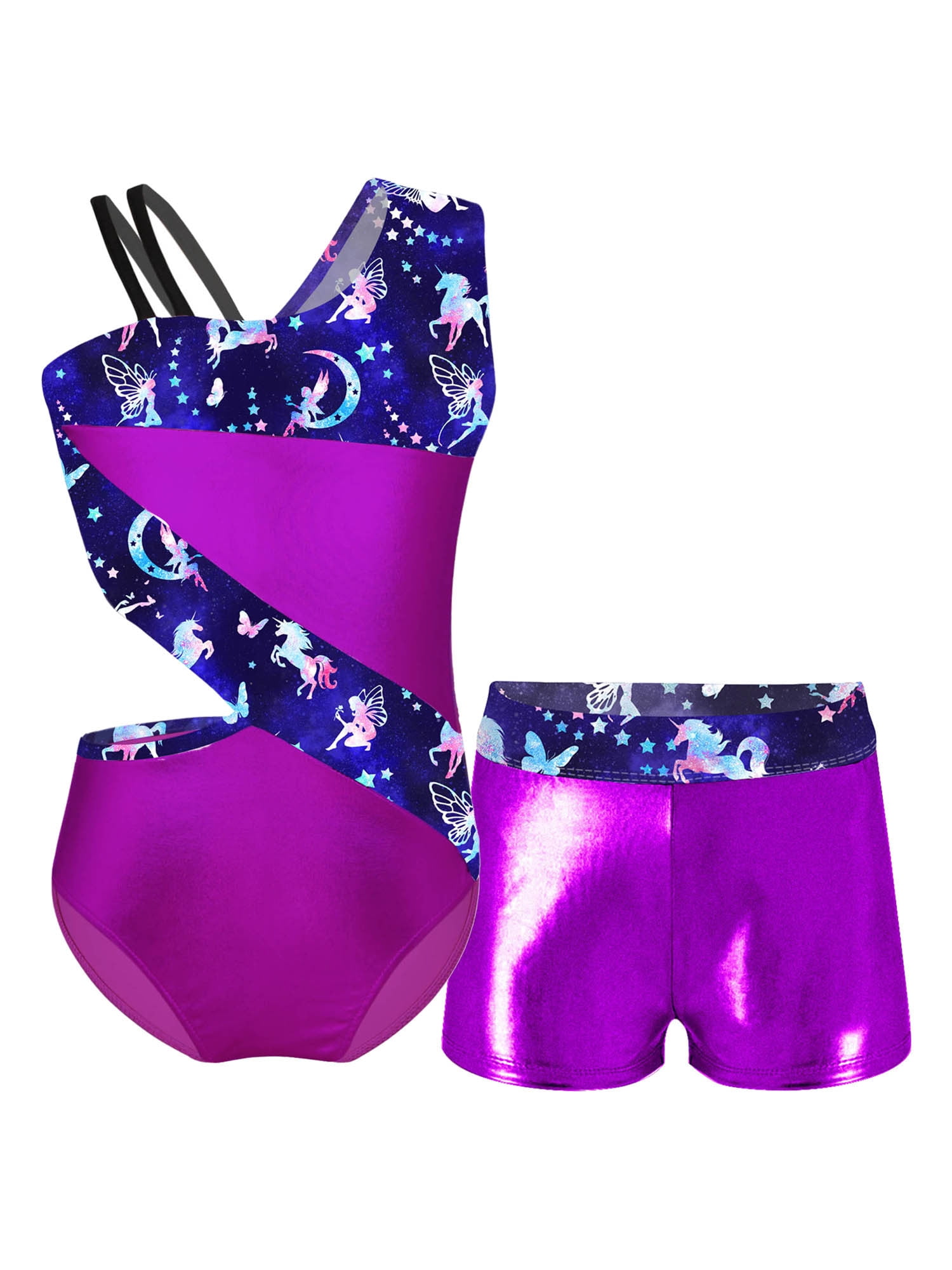 iiniim Kids Girls Gymnastics Outfits Athletic Tank Top Leotard and ...