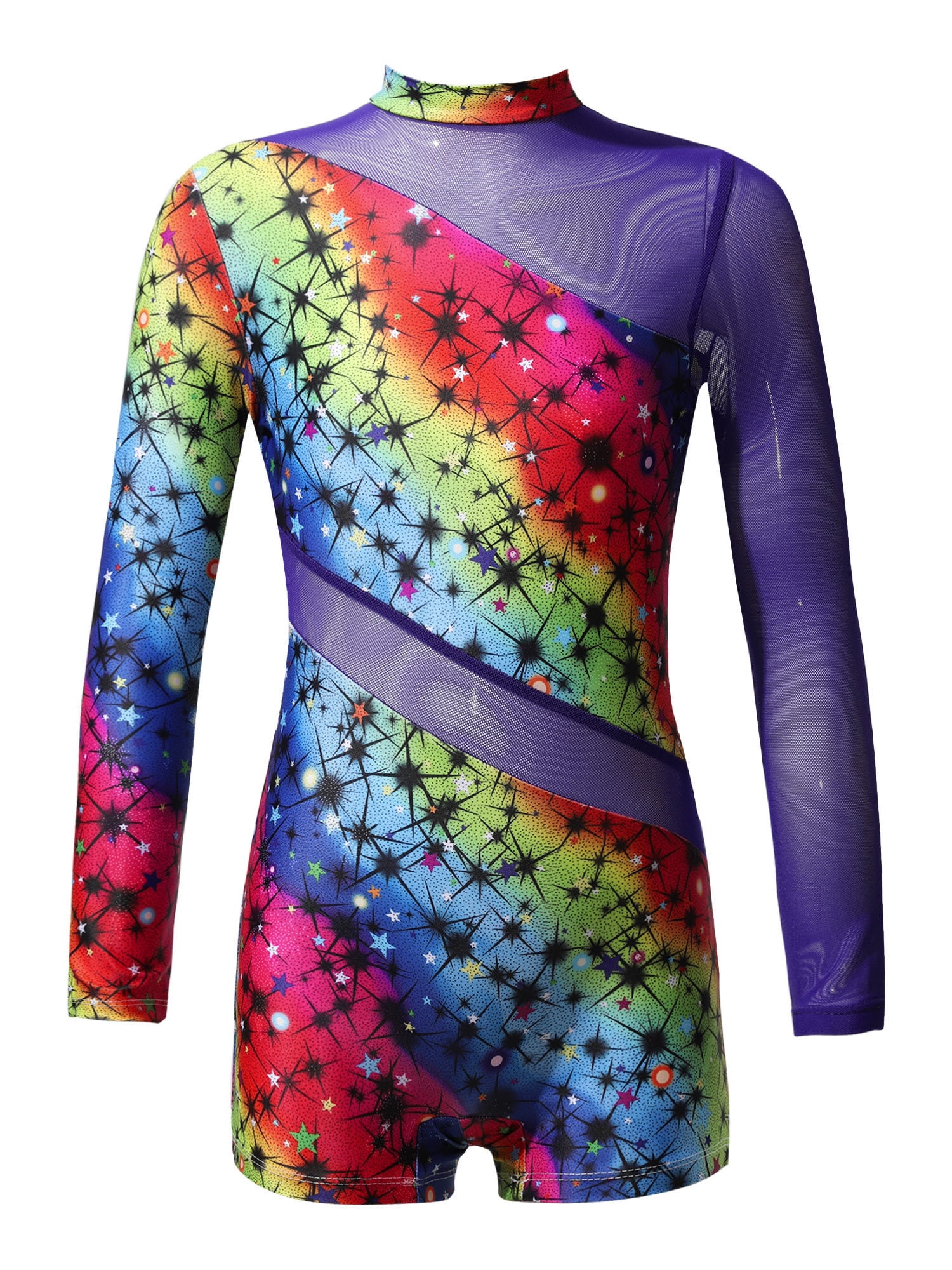 iiniim Kids Girls Long Sleeve Gymnastic Leotard, Ballet Dance Biketard ...