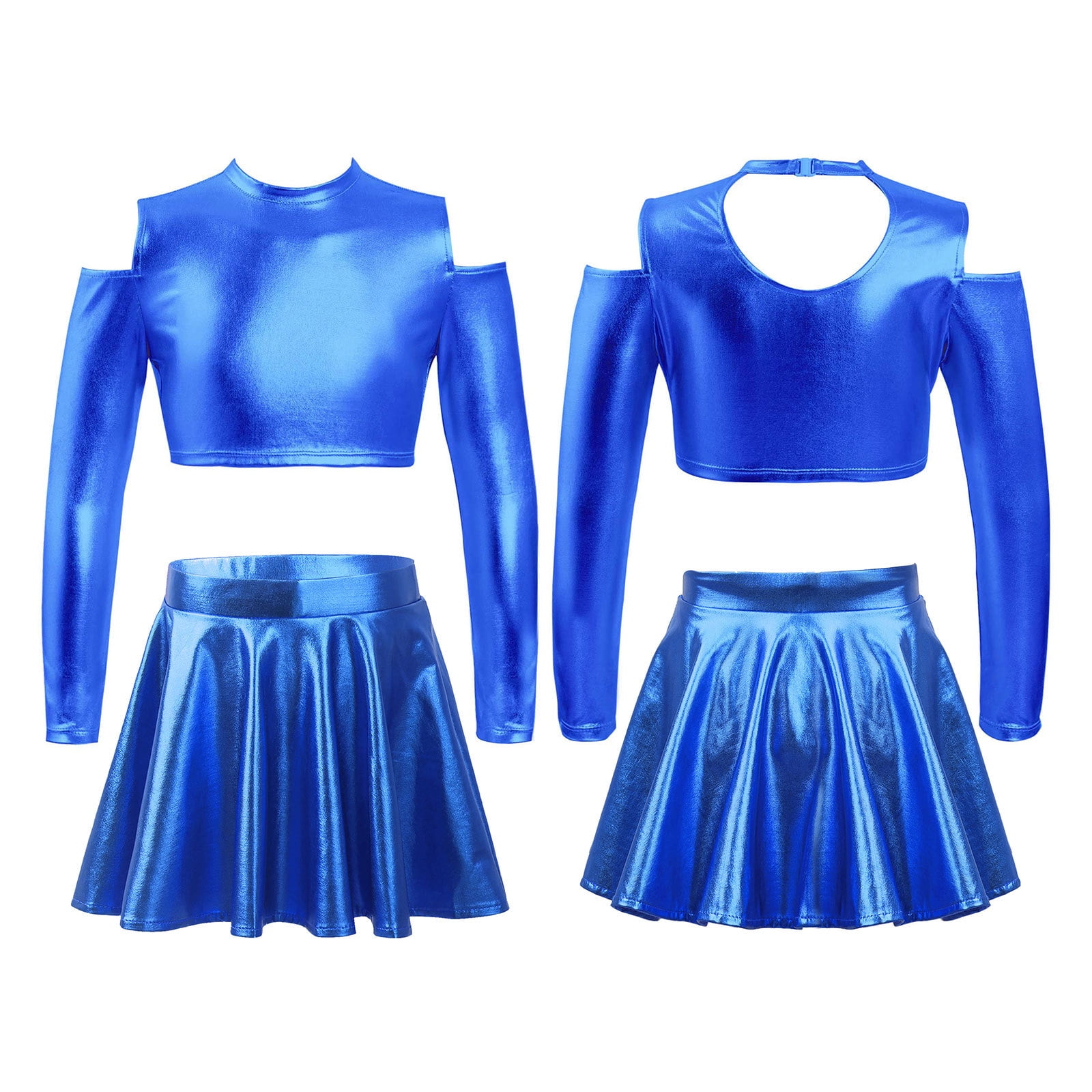 iiniim Kids Girls Long Sleeve Off Shoulder Jazz Hip Hop Ballet Dance ...