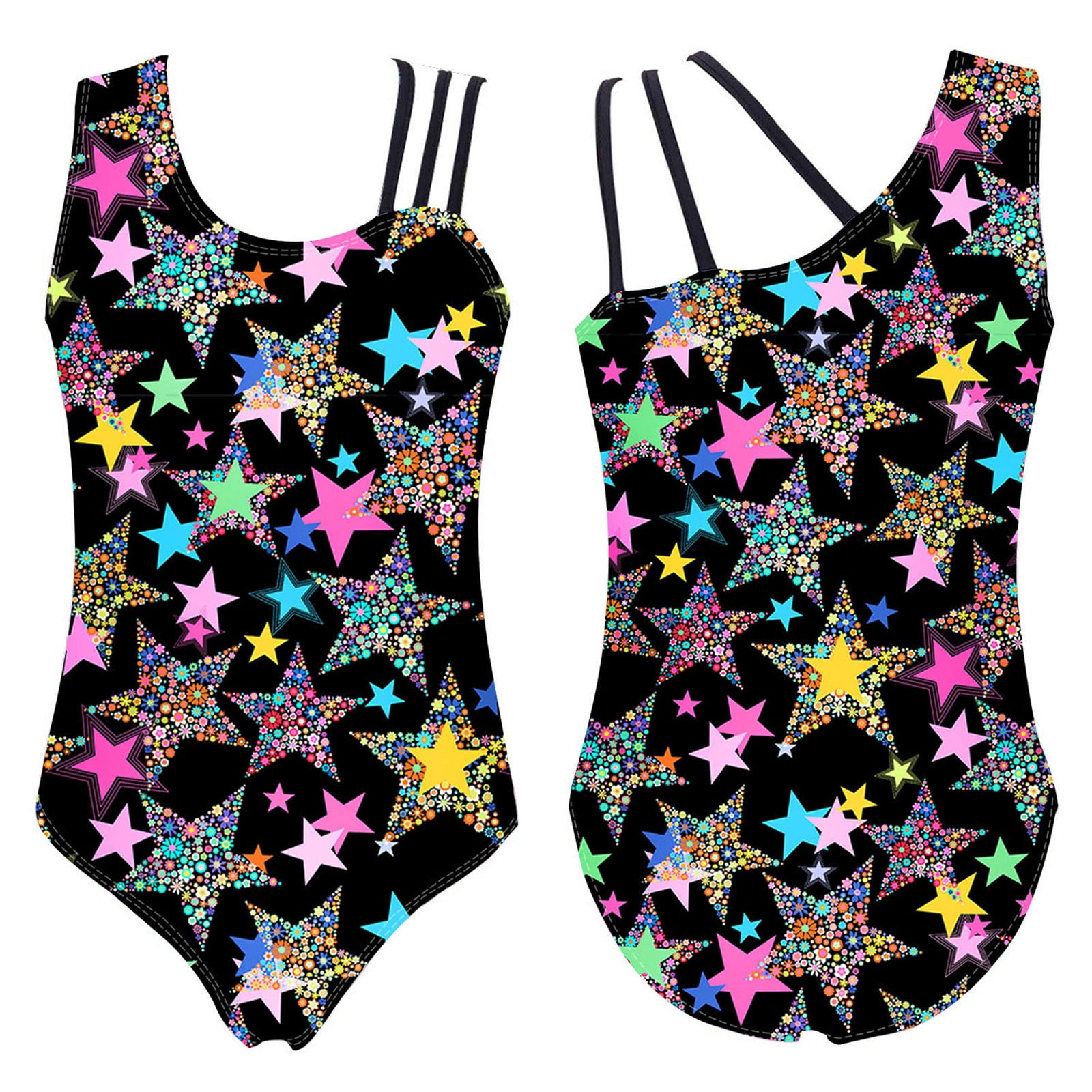 iiniim Kids Girls One-Piece Sleeveless Ballet Leotard Gymnastic Yoga ...