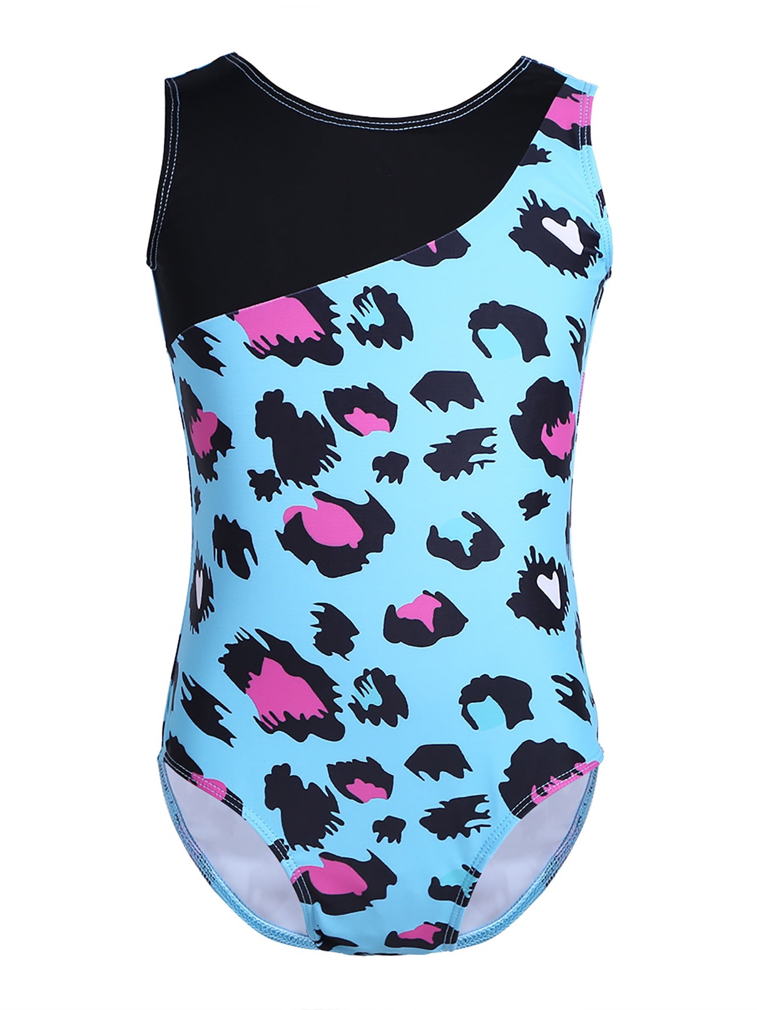 iiniim Kids Girls One-piece Leopard print Dancing Gymnastics Ballet ...