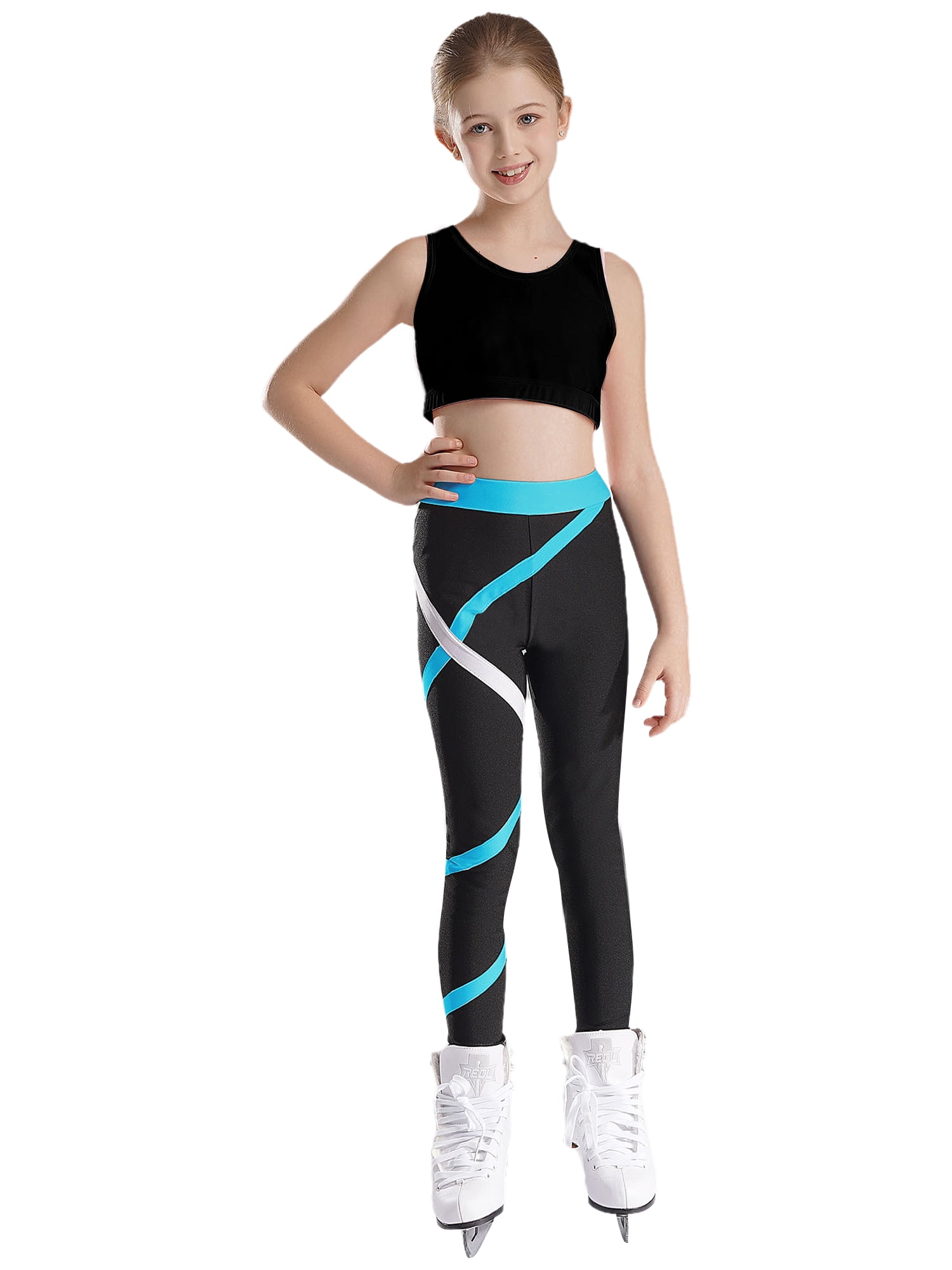 iiniim Kids Girls Sport Bras Dance Gymnastics Crop Top Athletic ...