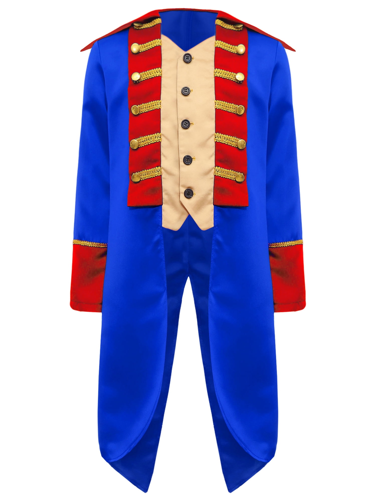 iiniim Kids Halloween Medieval Prince Tailcoat Jacket Colonial Costume ...
