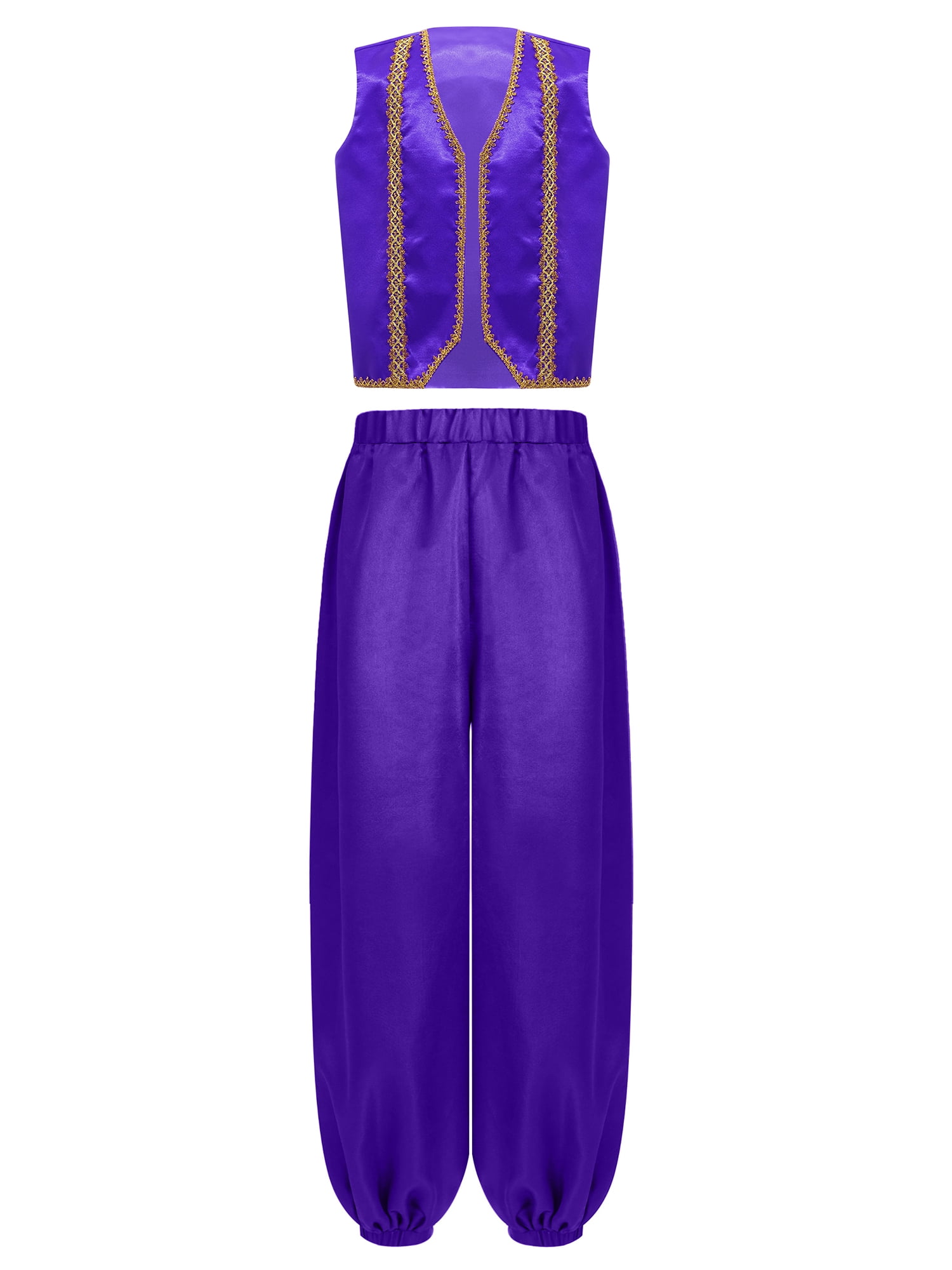 iiniim Kids Medieval Outfits Arabian Prince Fancy Dress Sleeveless Suit ...