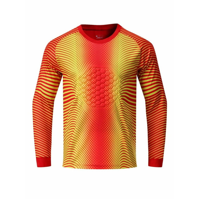 iiniim Kids Soccer Jersey Boys Goalkeeper Shirt with Chest Elbow Pads ...