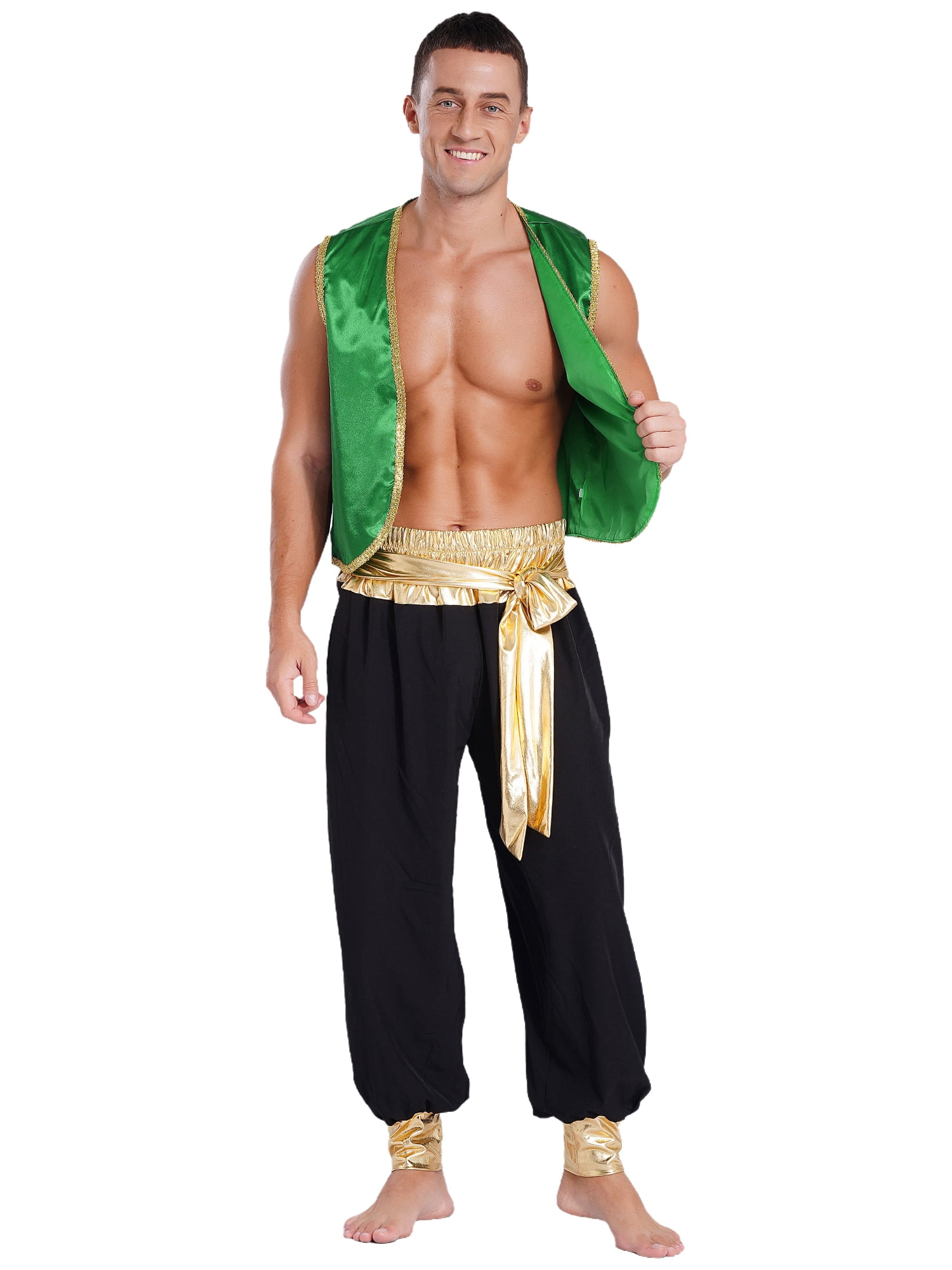 iiniim Men's Adult Arabian Prince Costume Halloween Persian Ara Genius ...