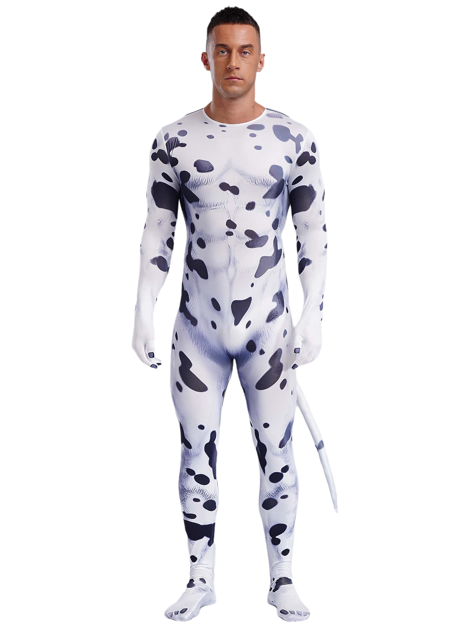 iiniim Men's Animal Muscle Body Suit Tight Halloween 3D Print Adult One ...