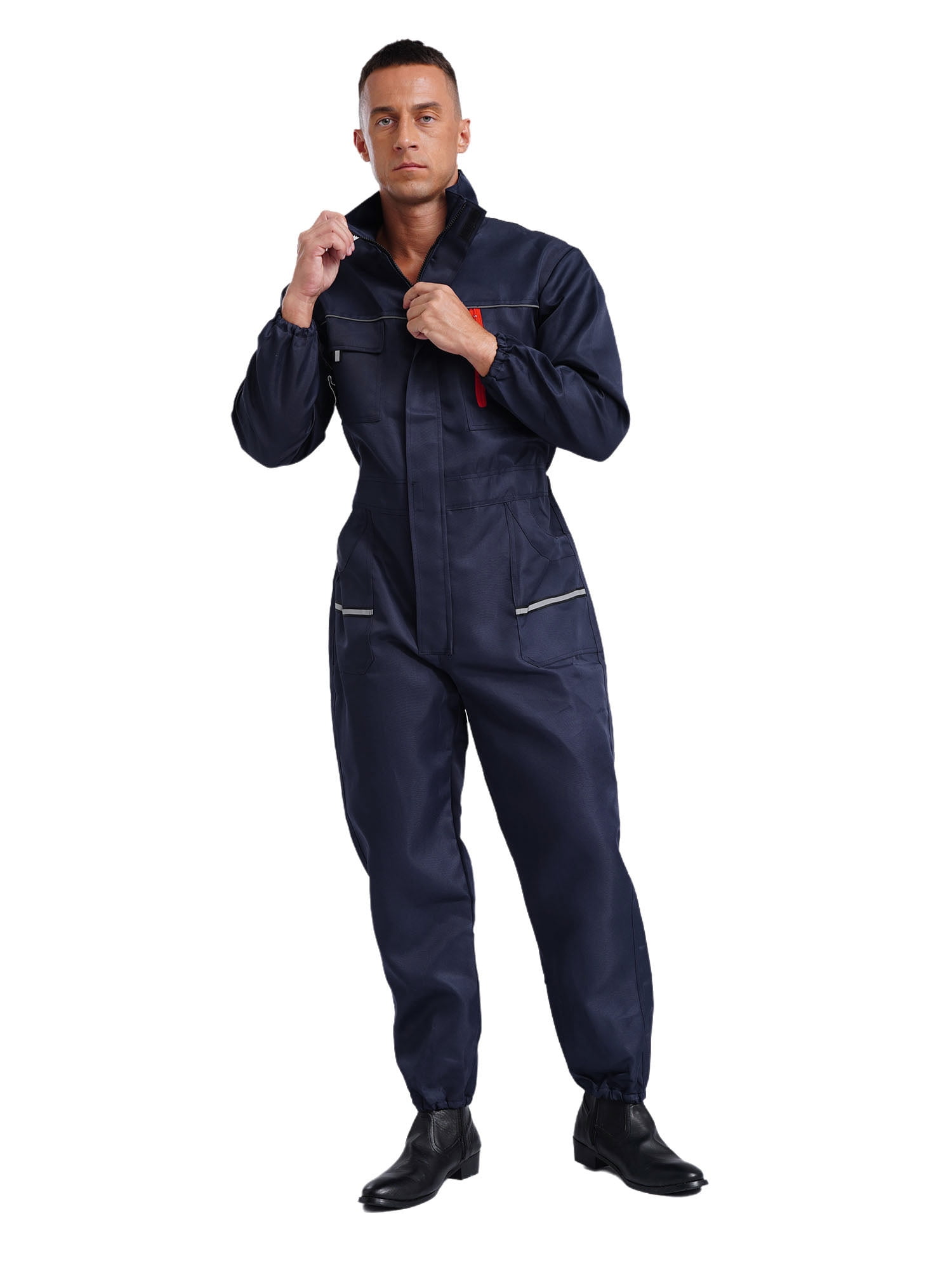 iiniim Men's Resistant Work Overalls One Piece Mechanics Workwear ...