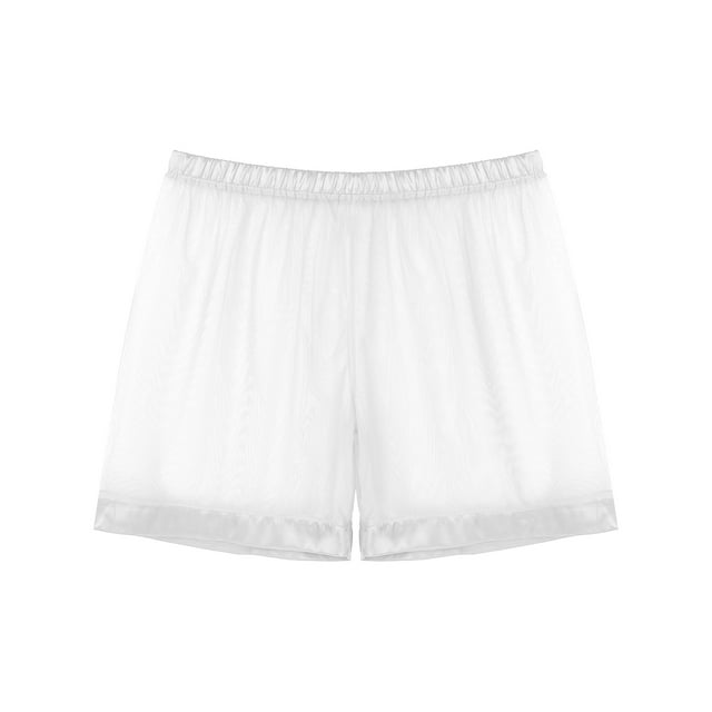 iiniim Men's Sheer Mesh See-Through Loose Thong Boxer Shorts Underwear ...