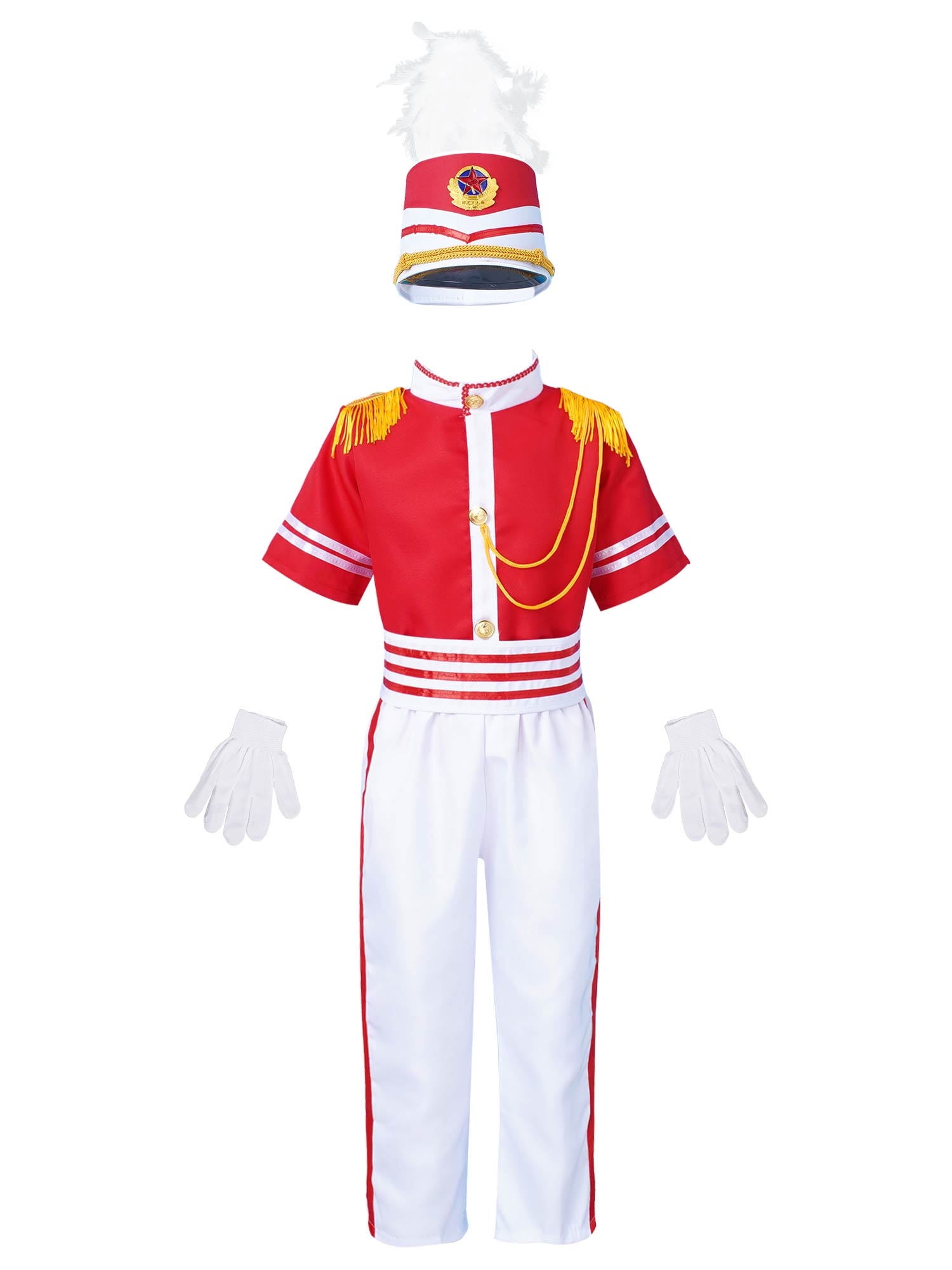 iiniim Unisex Girls Boys Marching Band Costume Uniform Sets Jacket ...